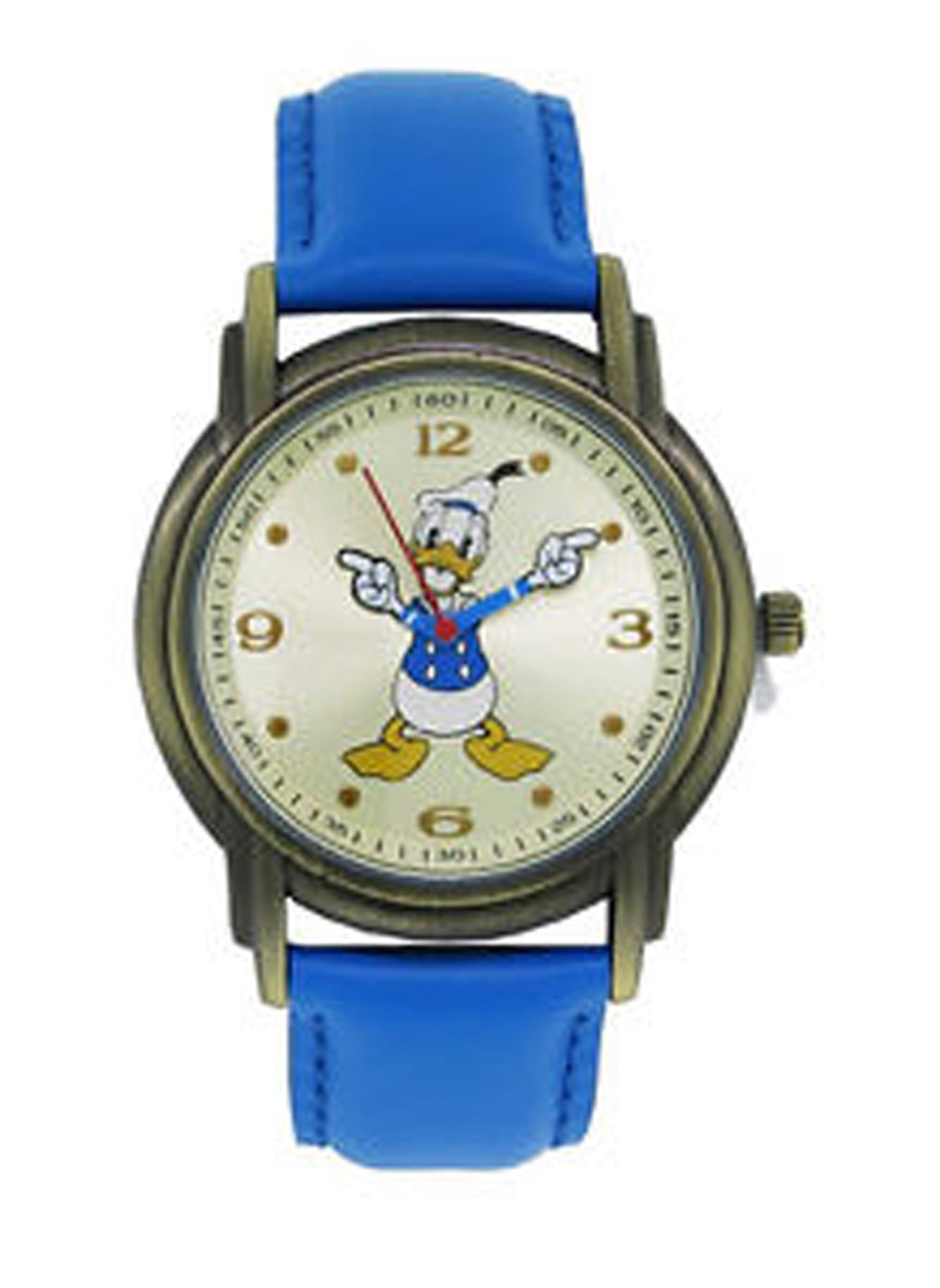 Space DD013 Donald Duck Unisex Gold Tone & Leather Classic Moving Hands ...