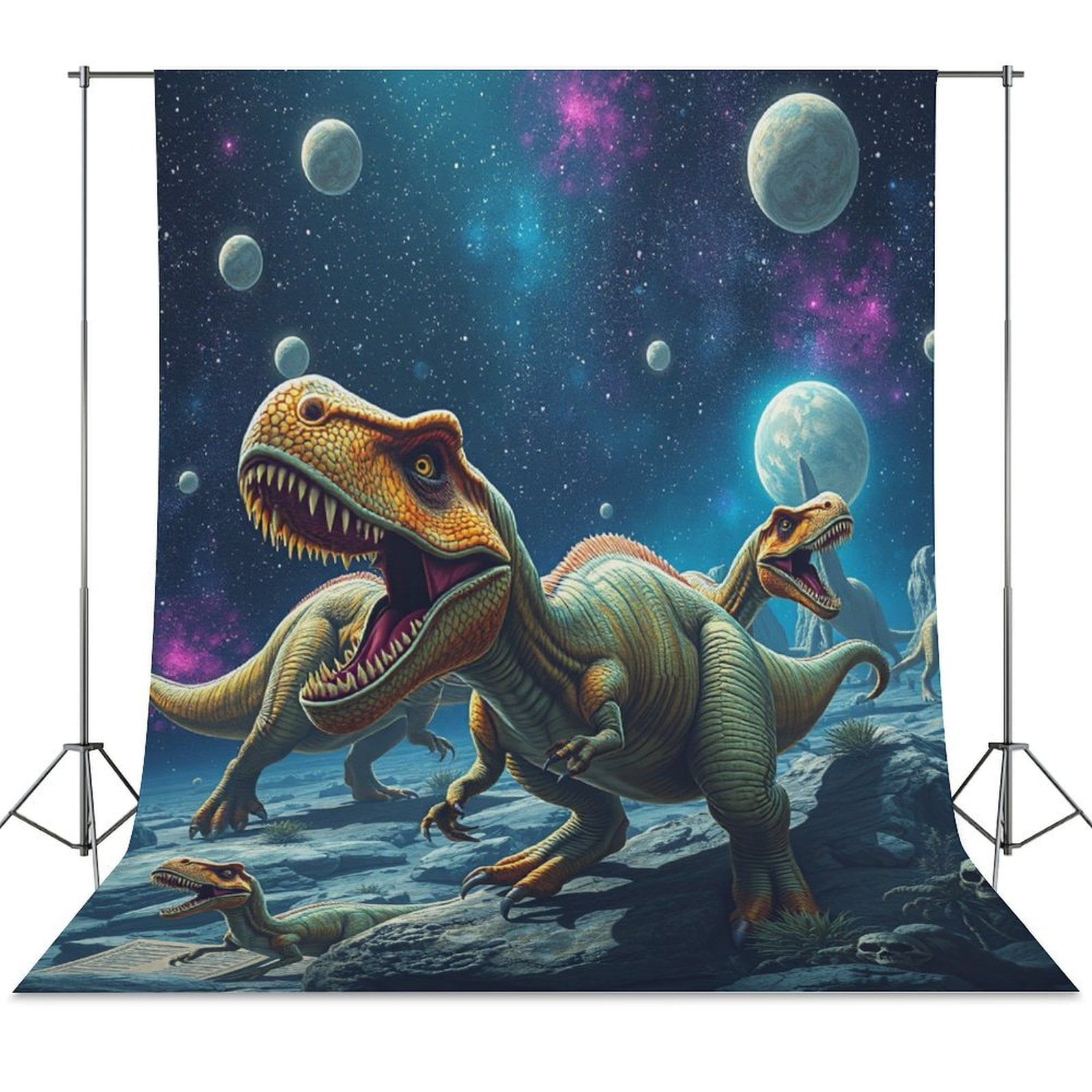 Space Dinosaurs Roar Decorations BackdropPortrait Photography ...
