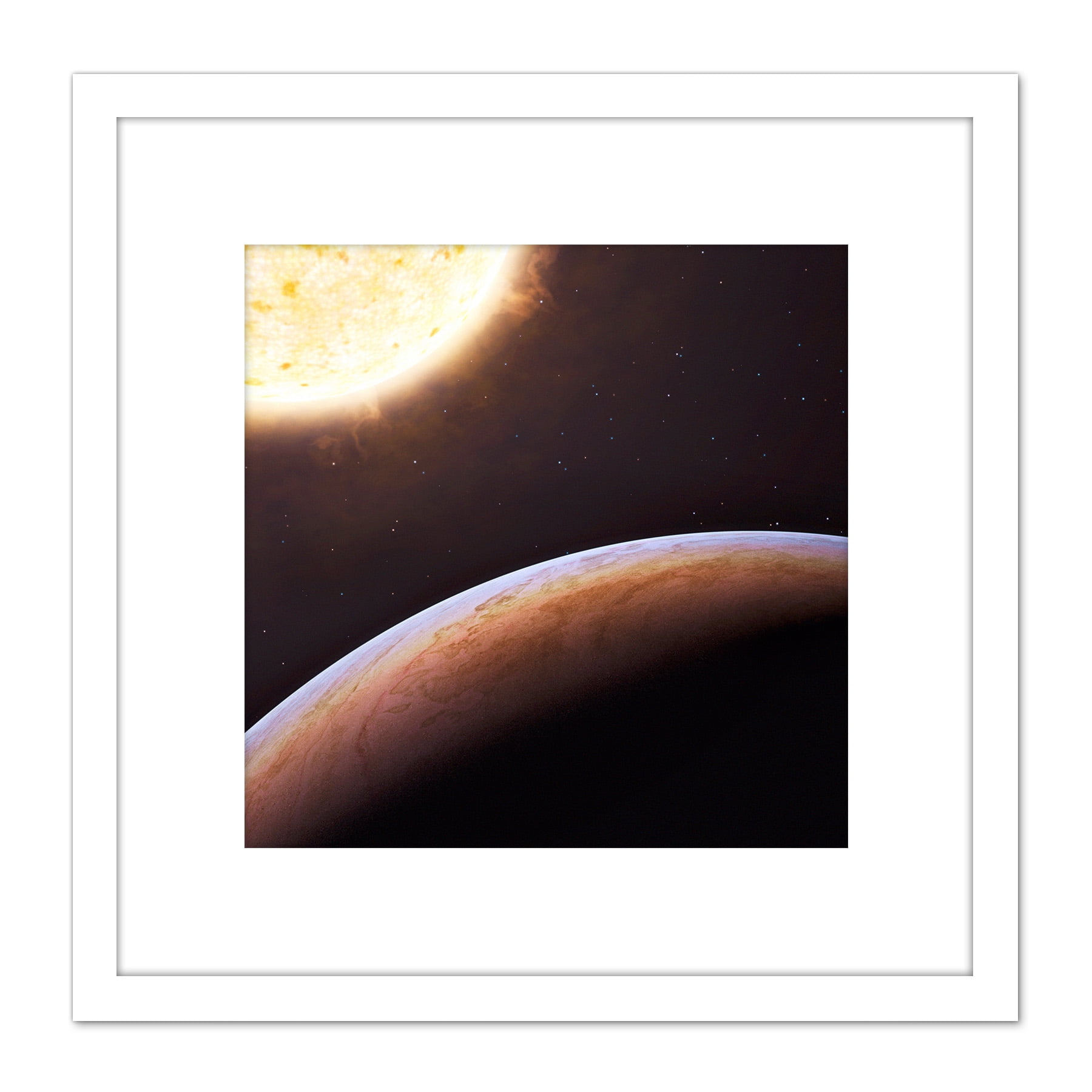 Space ESO Planet HIP13044b Orbit Star Illustration 8X8 Inch Square ...