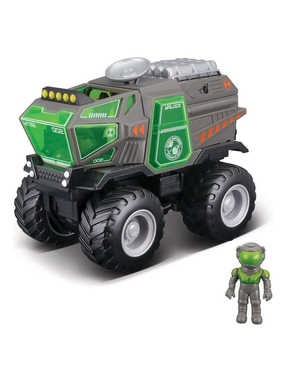 Space Explorer 4x4 Rover w/Spaceman Figurine, Gray/Green - Maisto 21251 ...