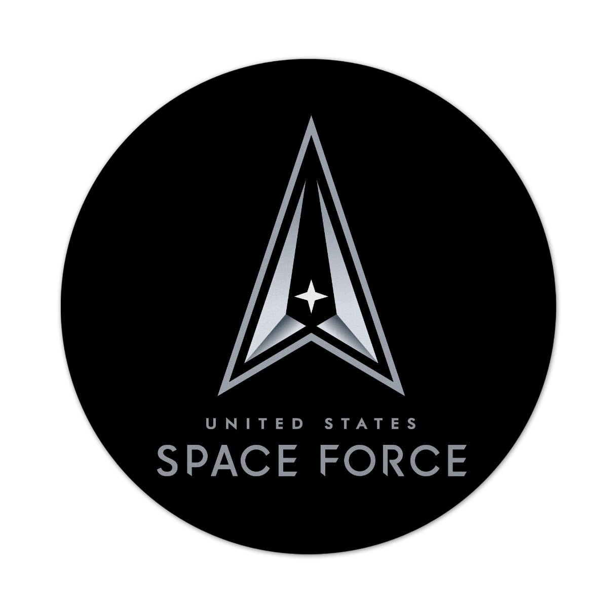 Space Force Delta Logo Round 8 Inch Mousepad 1/8 Thick - Walmart.com