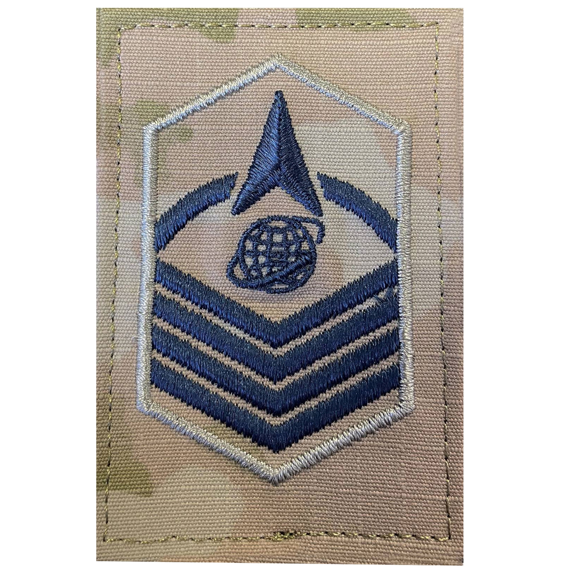 Space Force Embroidered OCP With Hook Rank Insignia - Master Sergeant ...