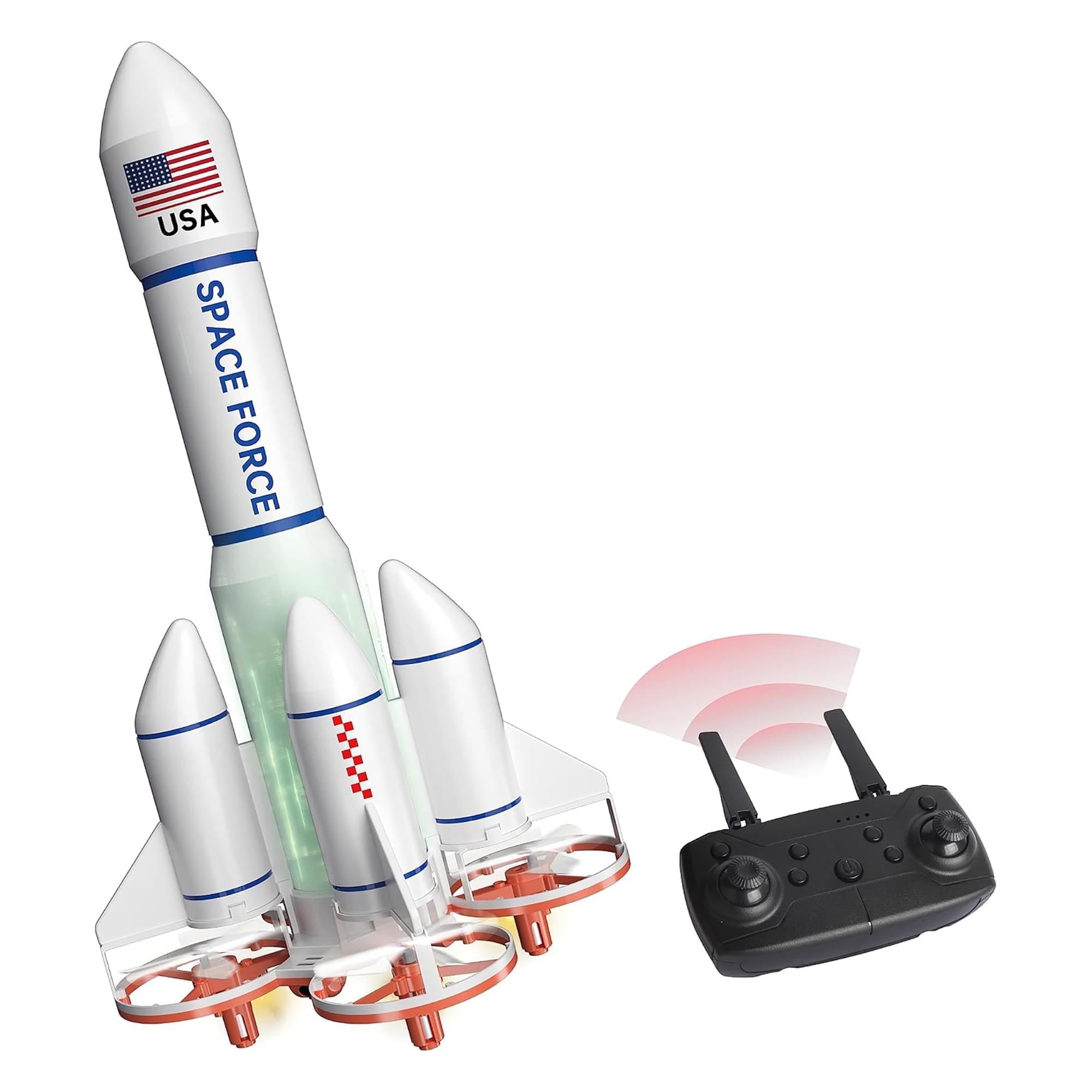 Space Force 2.4GHz R/C Flying Rocket Drone with LED Lights and 360 ...