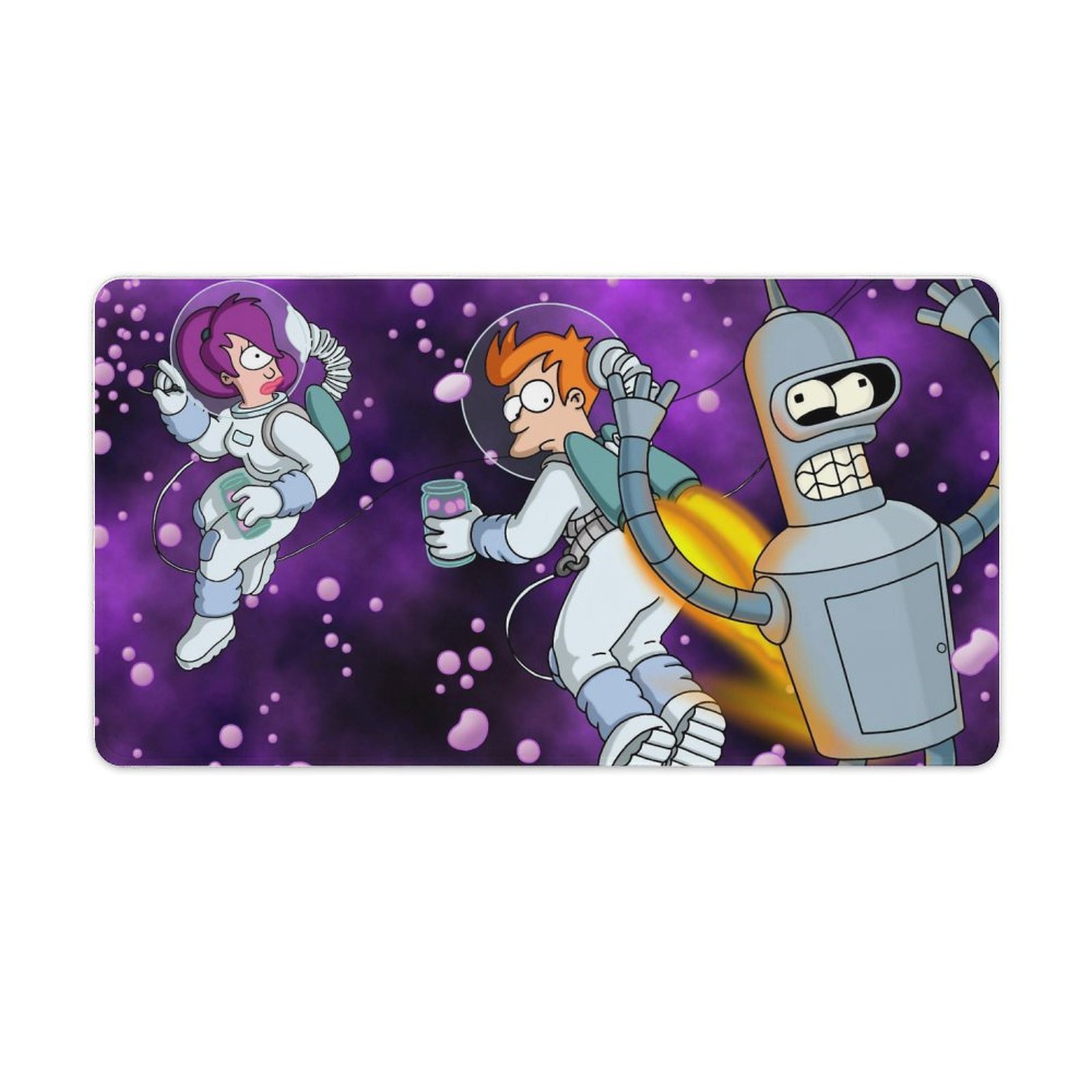 Space Futurama Cartoon Mouse Pad No-sliped Large Mousepad Extended ...