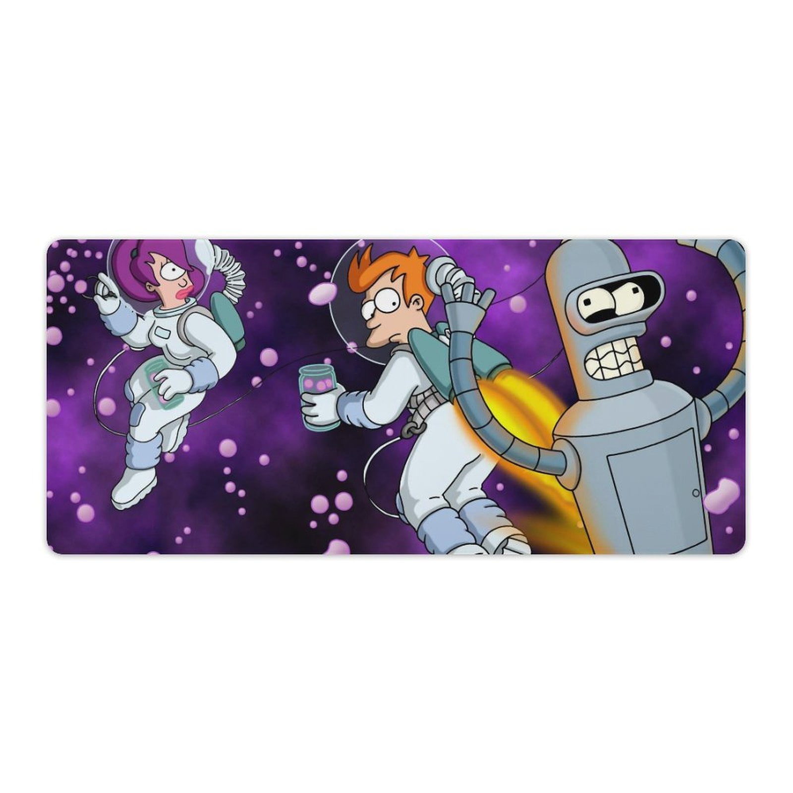 Space Futurama Cartoon Mouse Pad No-sliped Large Mousepad Extended ...