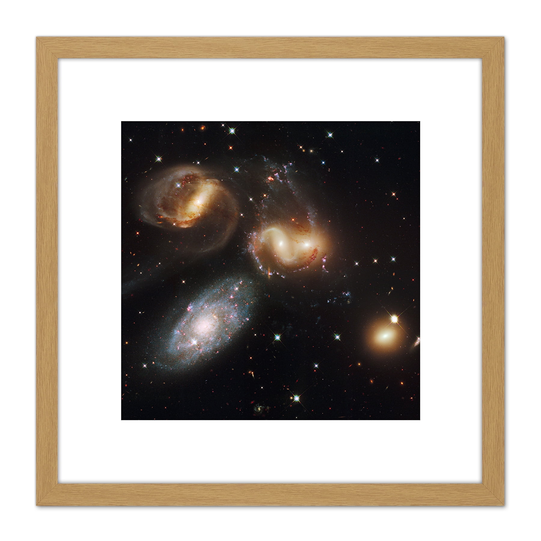 Space Galaxies Hubble Space Pictures Picture 8X8 Inch Square Wooden ...