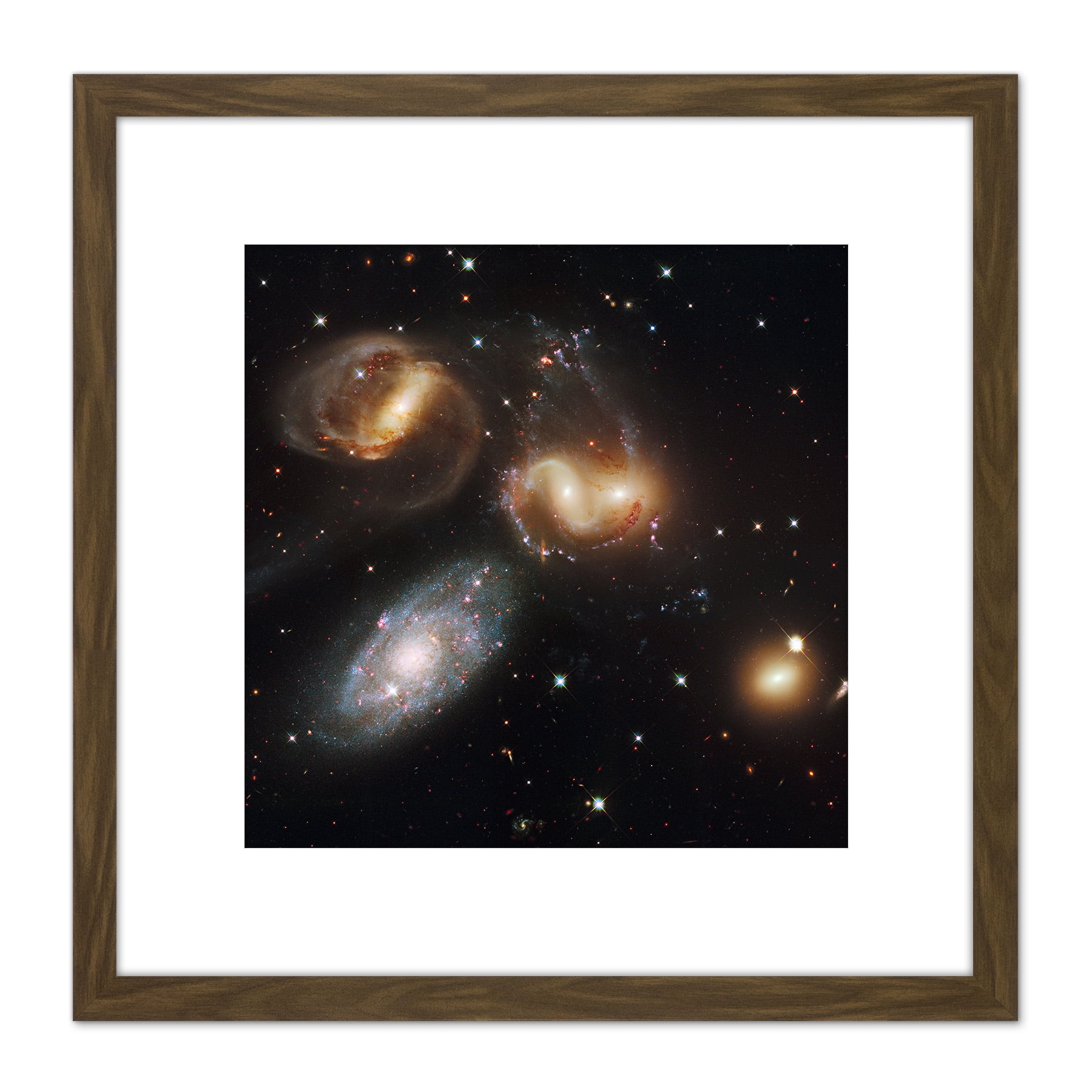 Space Galaxies Hubble Space Pictures Picture 8X8 Inch Square Wooden ...