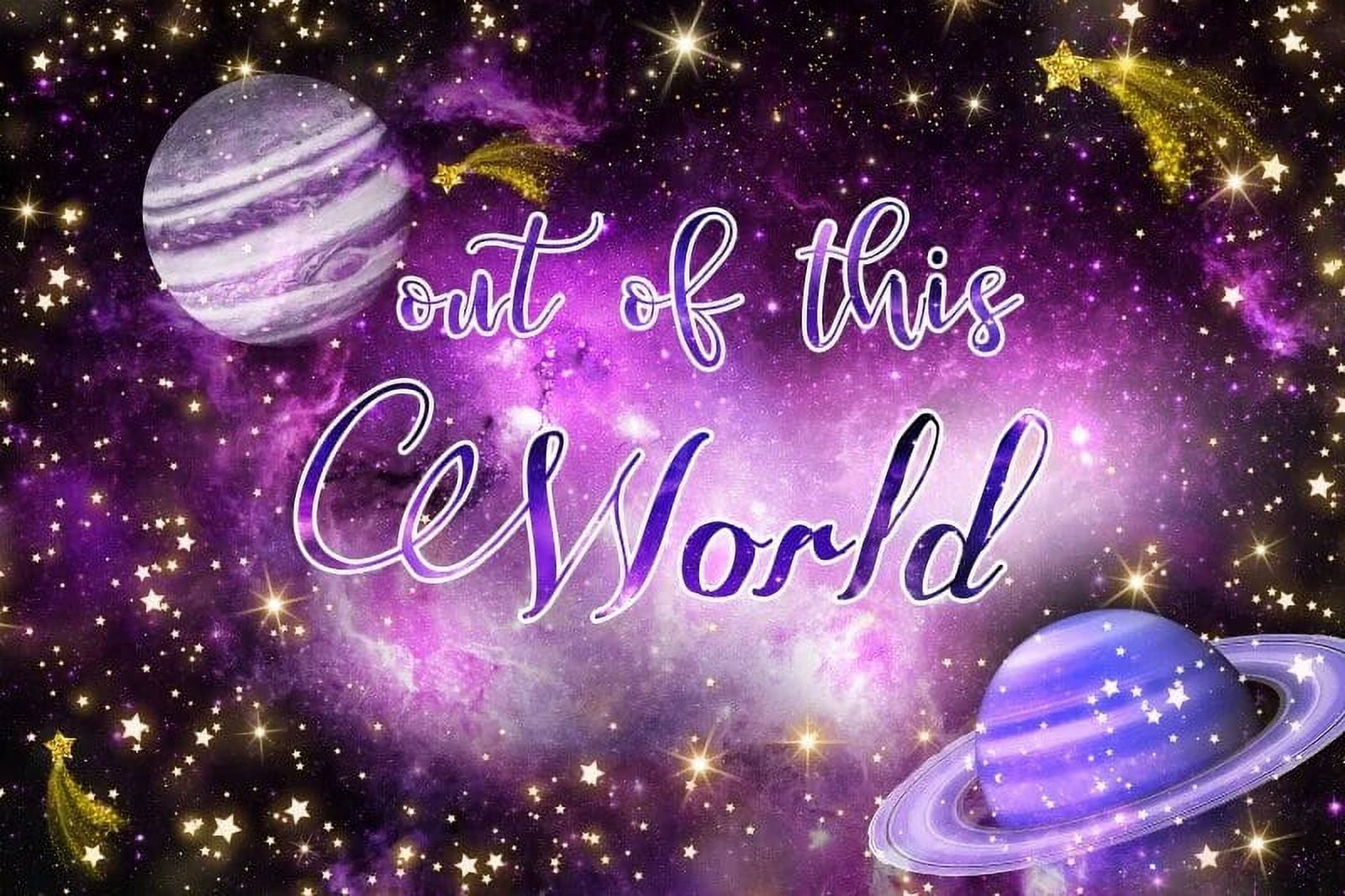 Space Galaxy Birthday Backdrop Starry Universe Out Of This World ...
