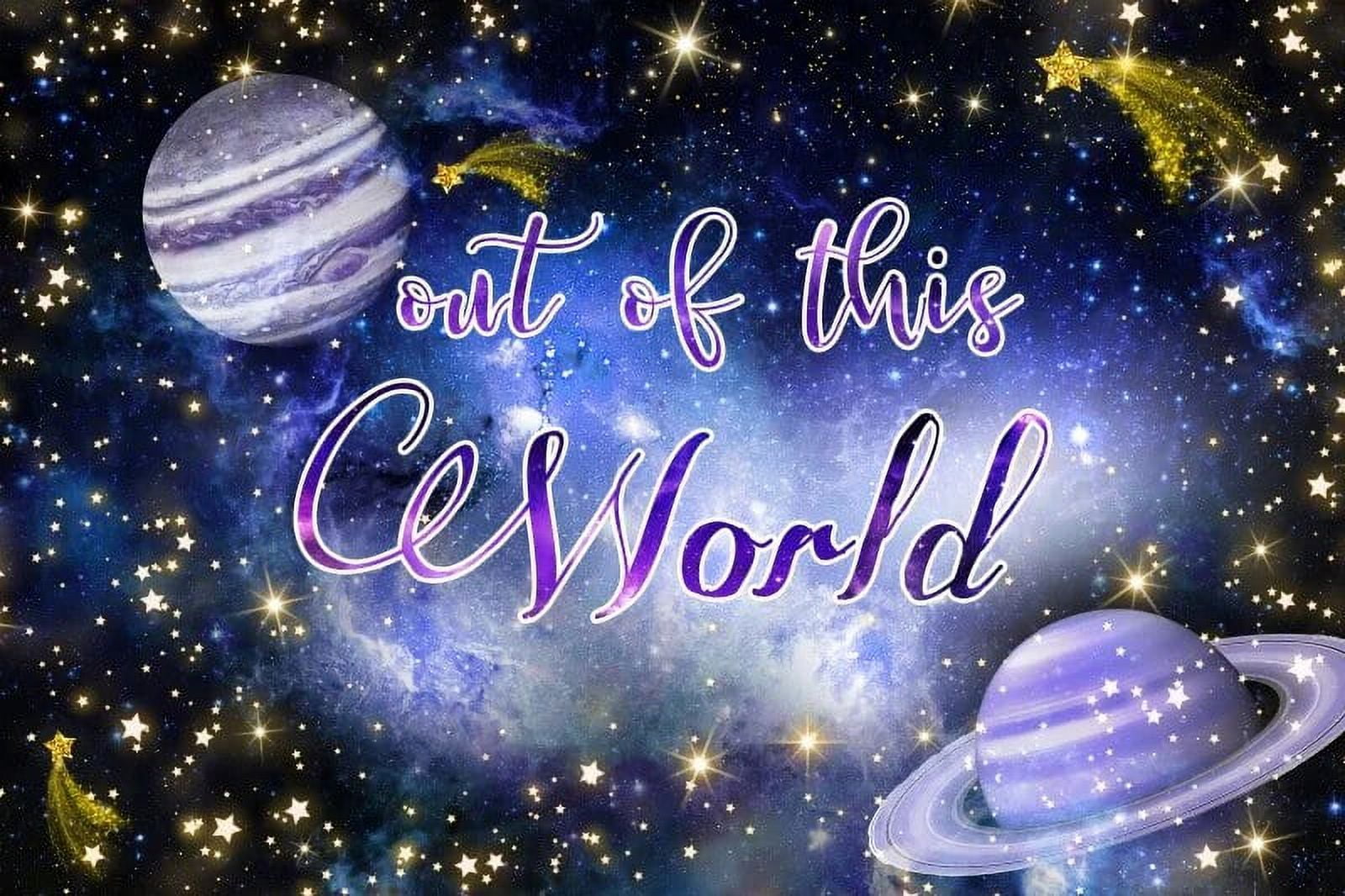 Space Galaxy Birthday Backdrop Starry Universe Out Of This World ...