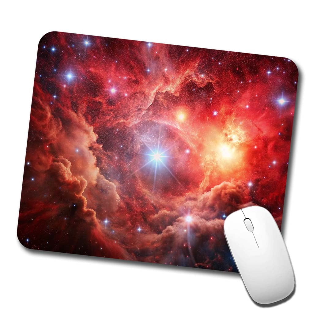 Space Galaxy Nebula Red Mouse Pad Low Profile Gaming Mat - Walmart.com