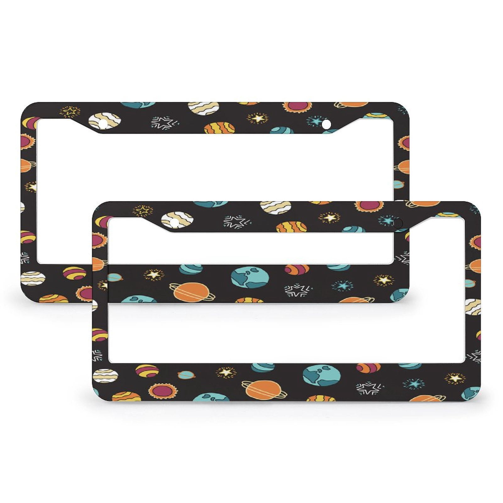 Space Galaxy Seamless Background License Plate Frames - License Plate ...