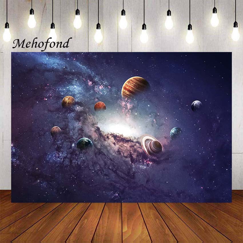 Space Galaxy Universe Planet Starry Sky Boy Girl Birthday Party ration ...