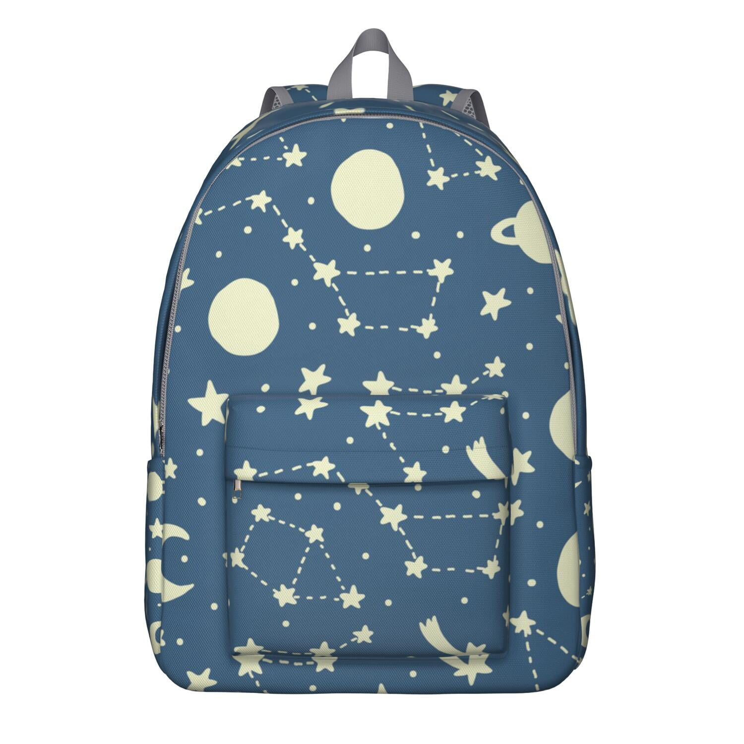 Space Geek Backpack with Astronaut Rocket and Stars, Galaxy Moon Print ...