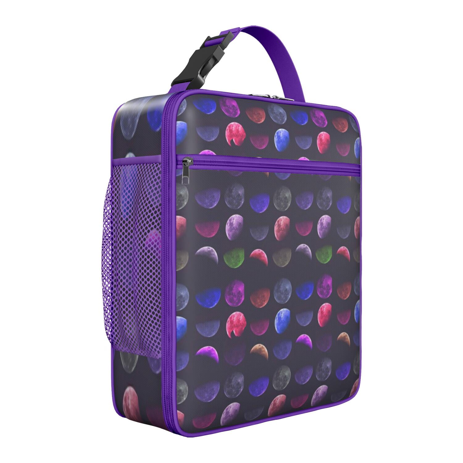 Space Geek Star Lunch Bag – Galaxy Rocket Moon and Stars Insulated ...