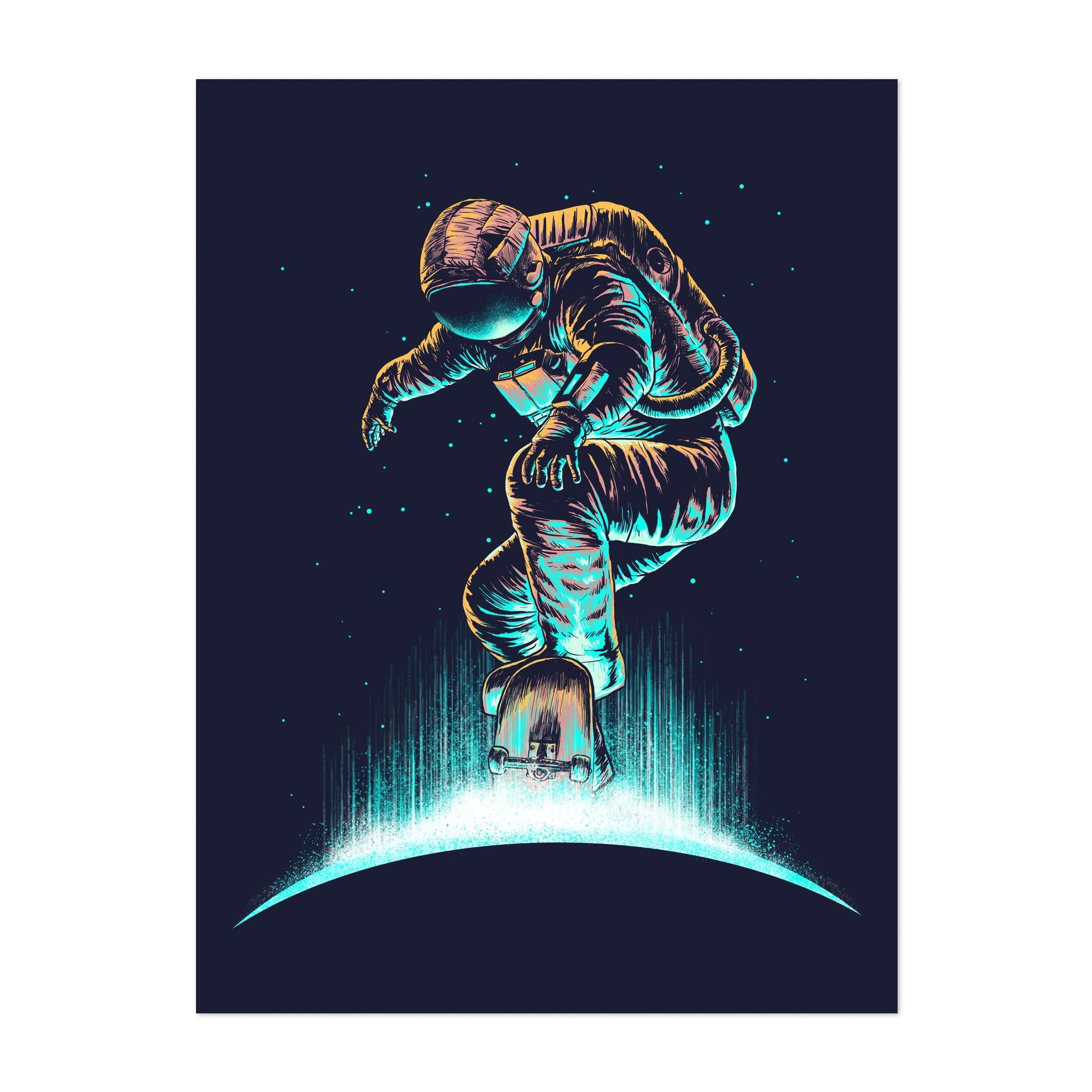 Space Grind - Digital Art Astronaut Space Sci-Fi Surrealism Cosmic ...