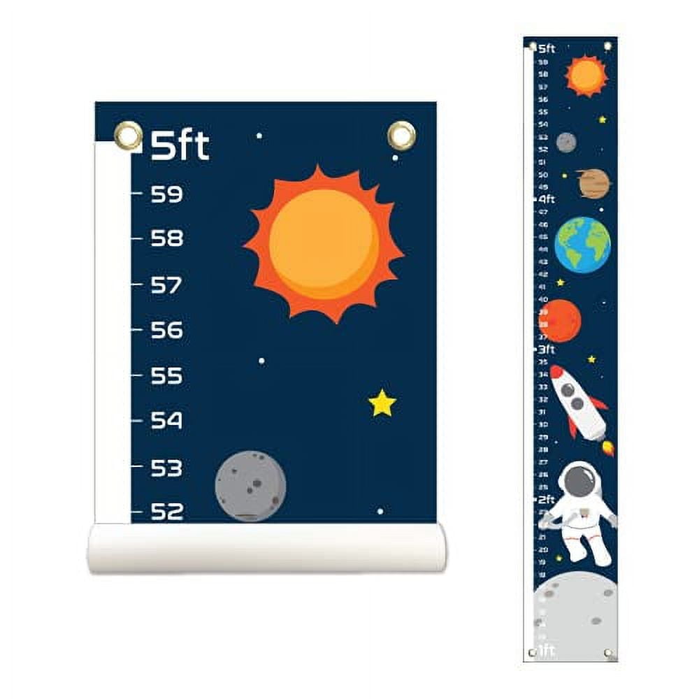 Height Chart For Wall Outer Space Growth Chart For Kids, Planets Height ...