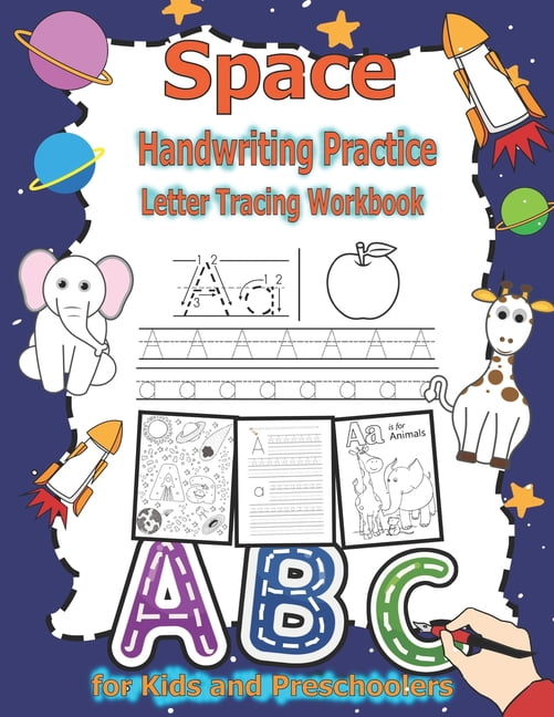 Space Handwriting Practice: Letter Tracing Workbook (Little Learner ...