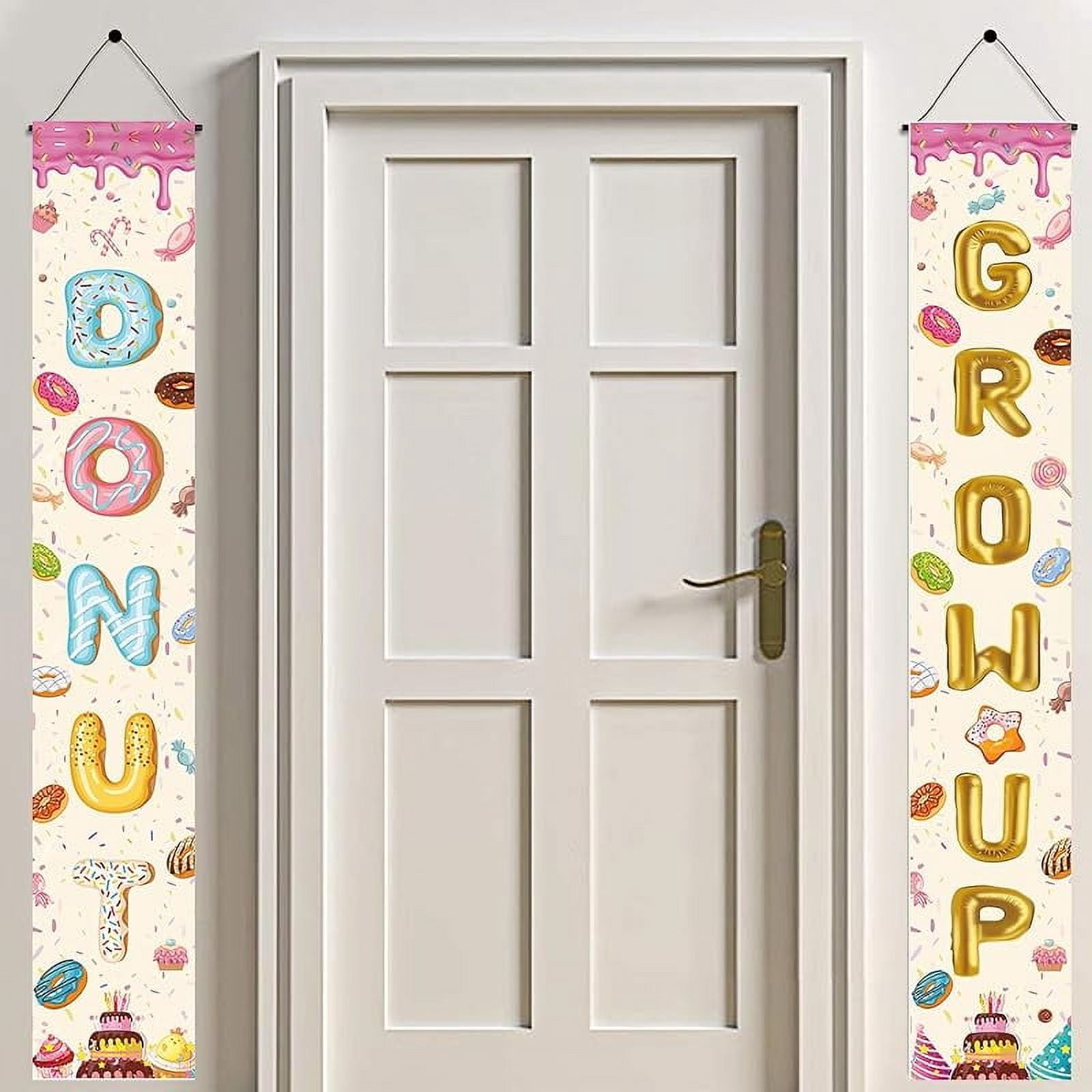 Space Happy Birthday Door Banner,Porch Sign and Backdrop for Birthday ...