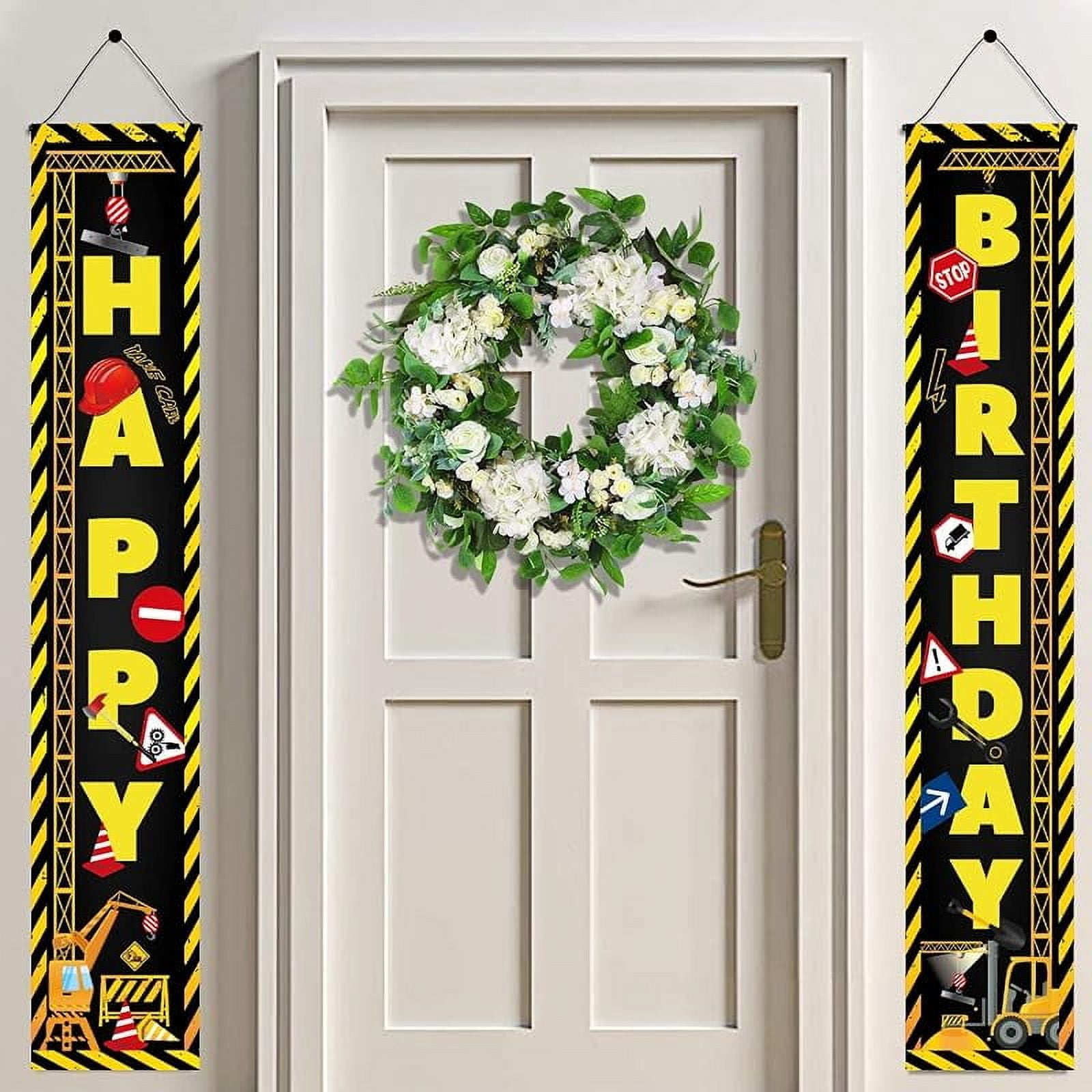 Space Happy Birthday Door Banner,Porch Sign and Backdrop for Birthday ...