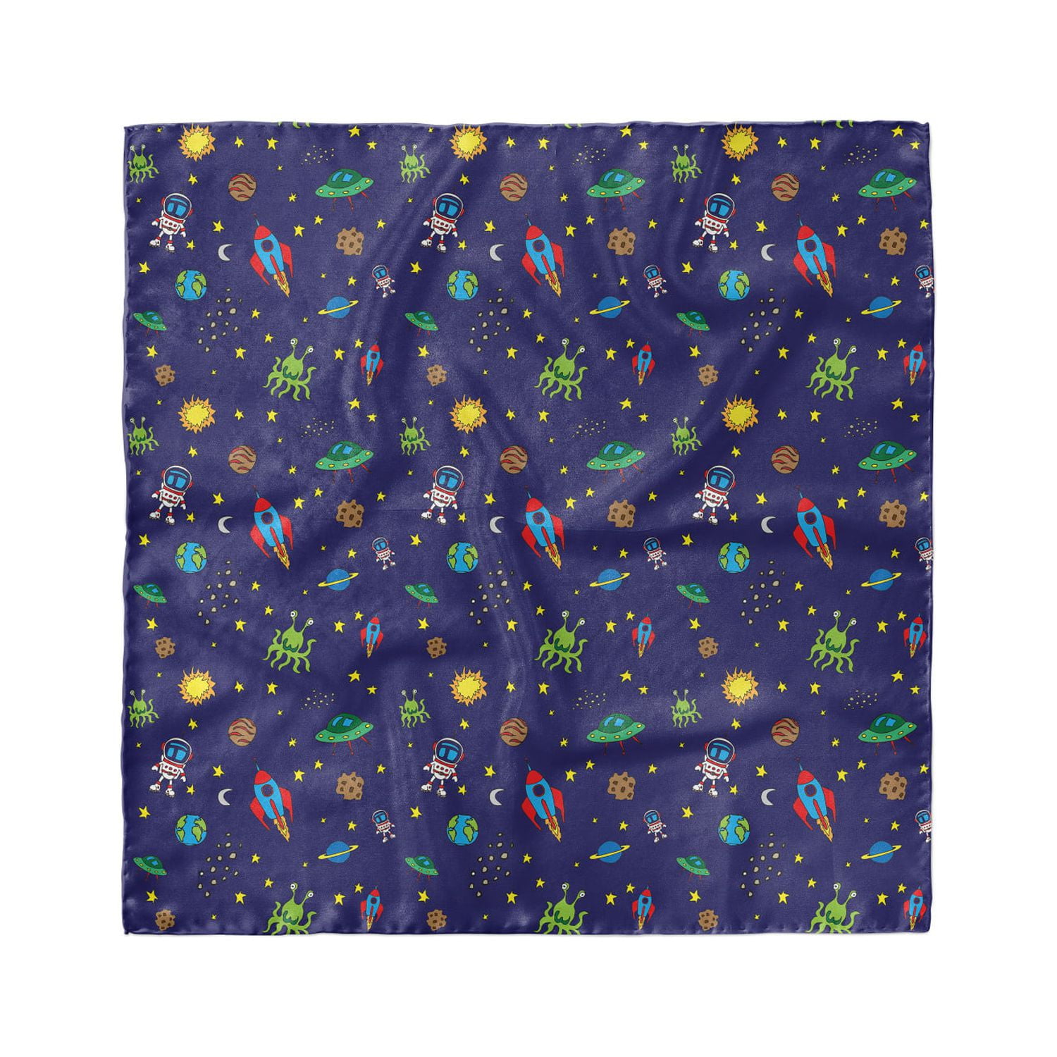 Space Head Scarf, Doodle Cosmos Elements, Head Wrap, 3 Sizes, by ...