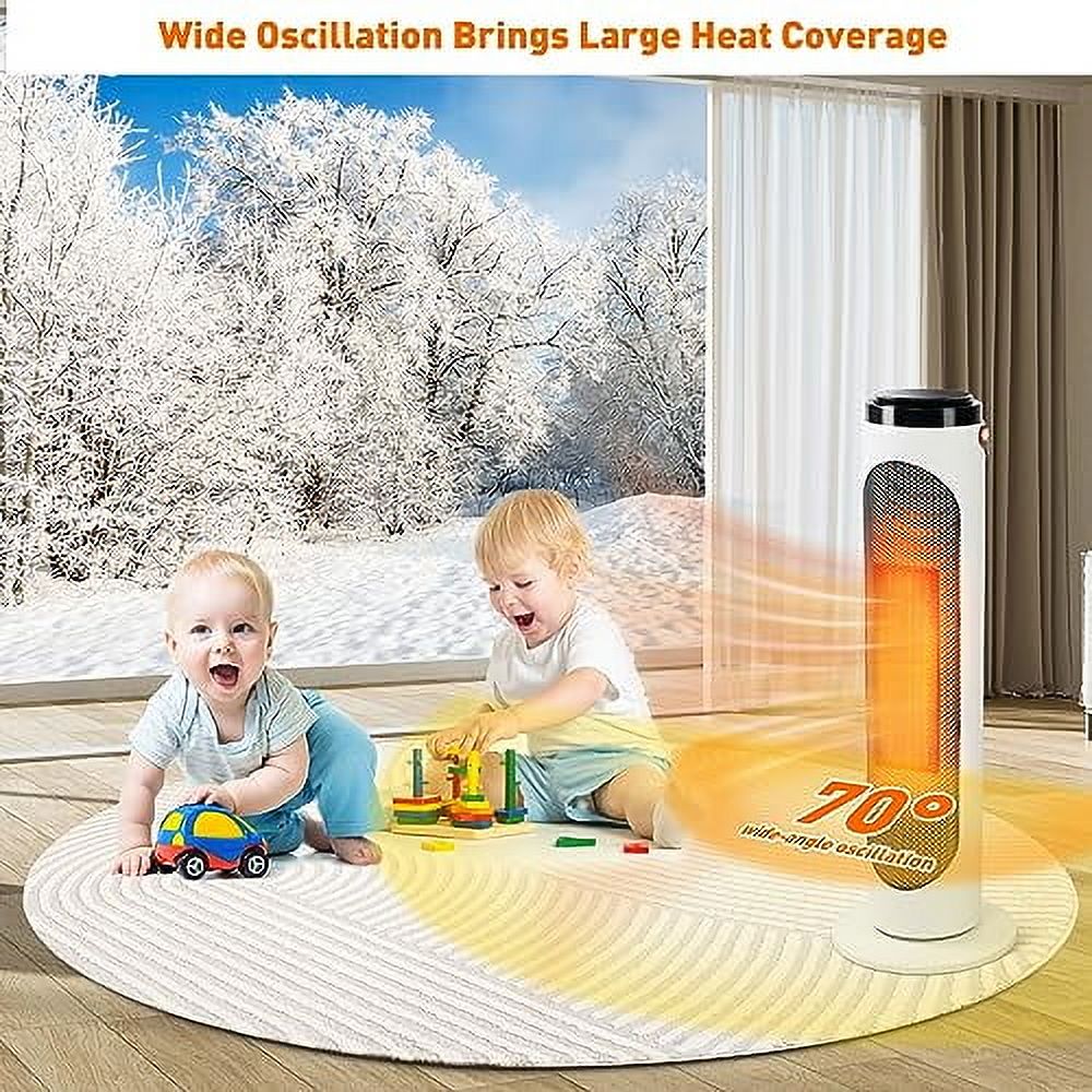 Space Heater 1500W Fast Heating & Portable Ceramic Heaters with 3 Modes ...