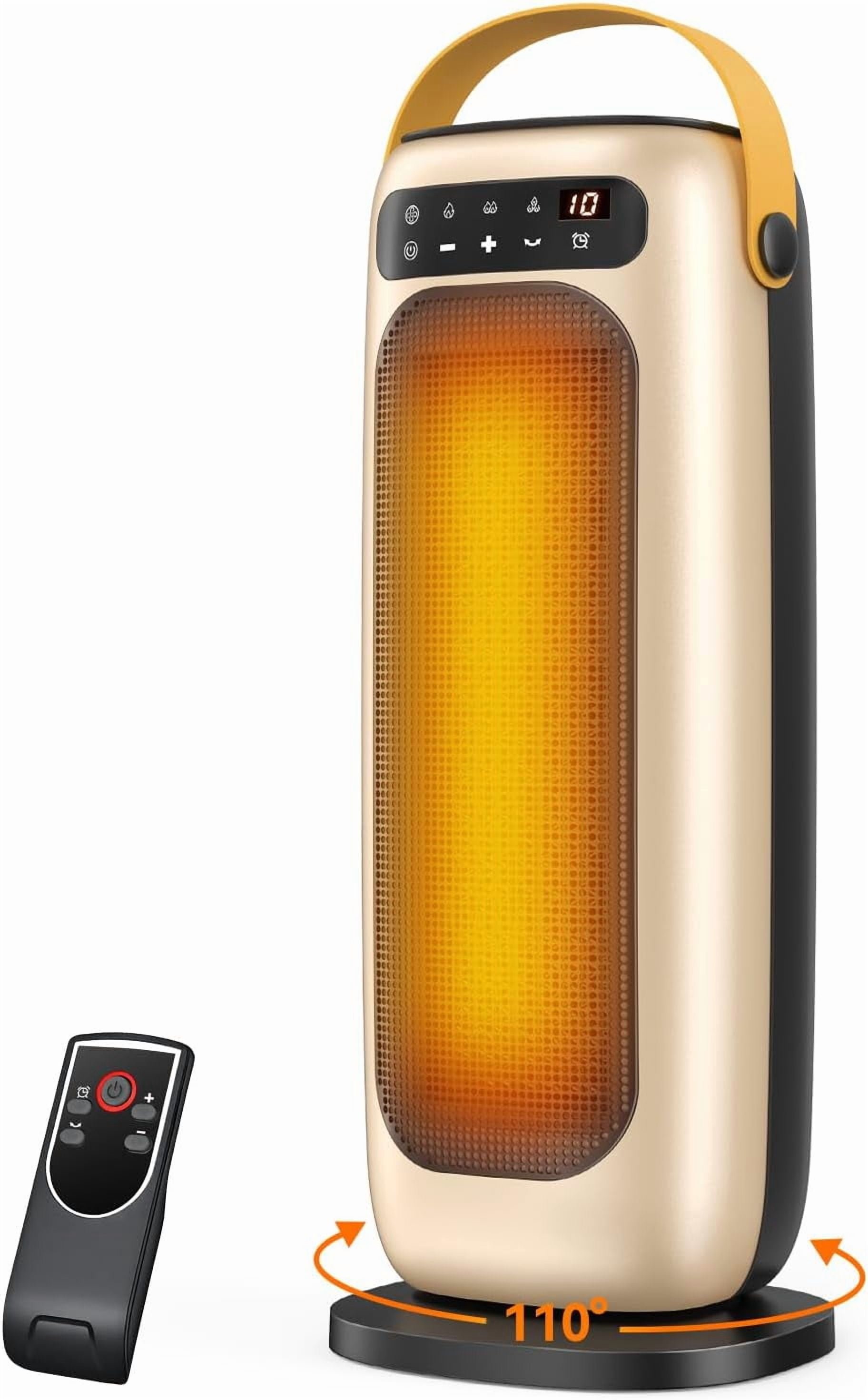 Space Heater, 1500W PTC Ceramic Electric Heaters for Indoor Use with ...