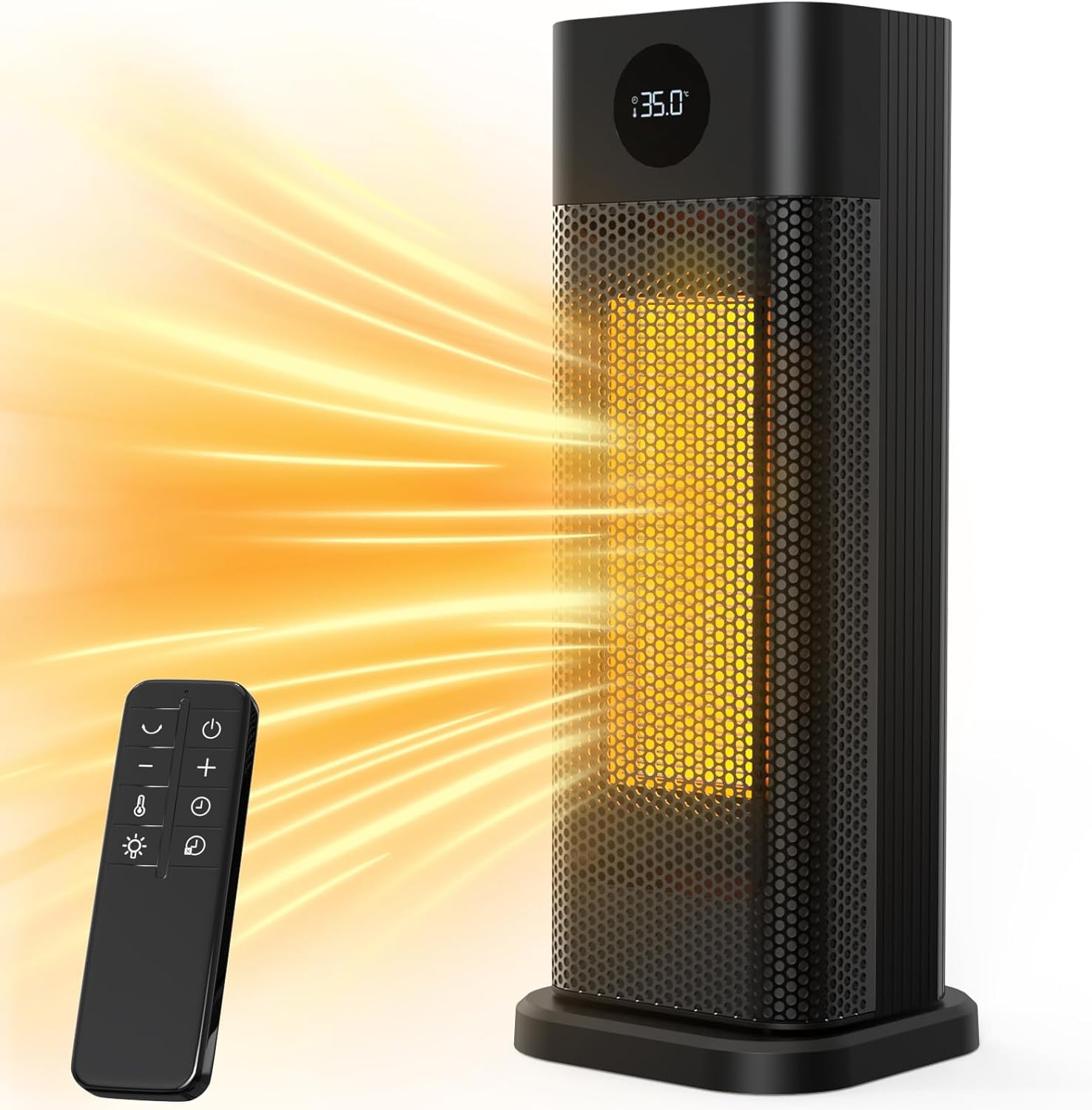 Space Heater - 1500W PTC Ceramic Tower Heaters for Indoor Use with ...