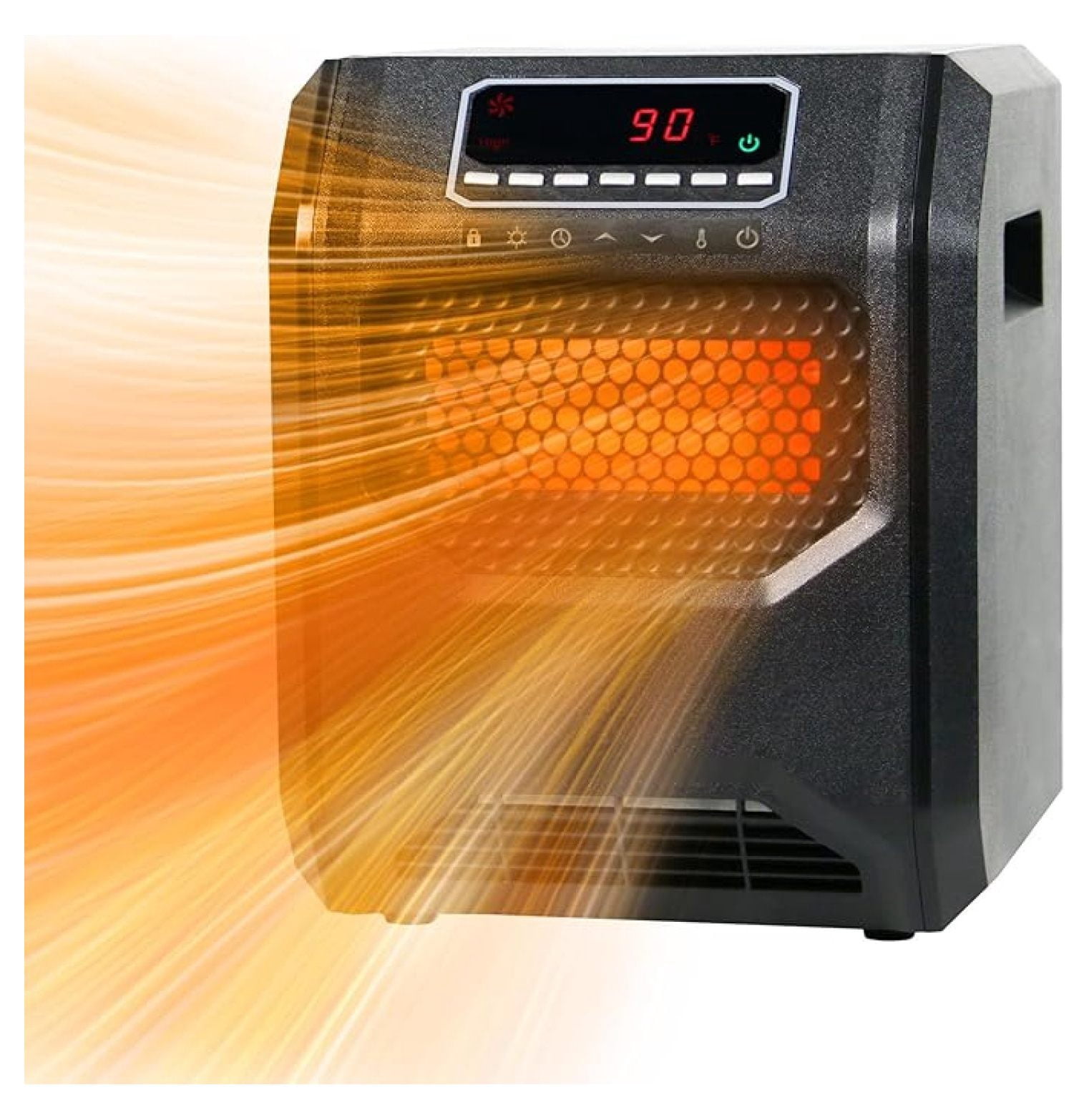 Space Heater for Bedroom Indoor Use Portable Infrared Heaters 1500W ...