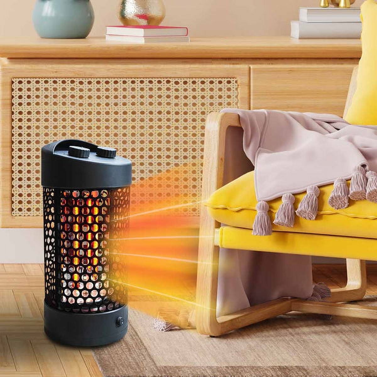 Space Heater - Black, 1200W | Gorilla Gadgets (EDH-DCM) - Walmart.com