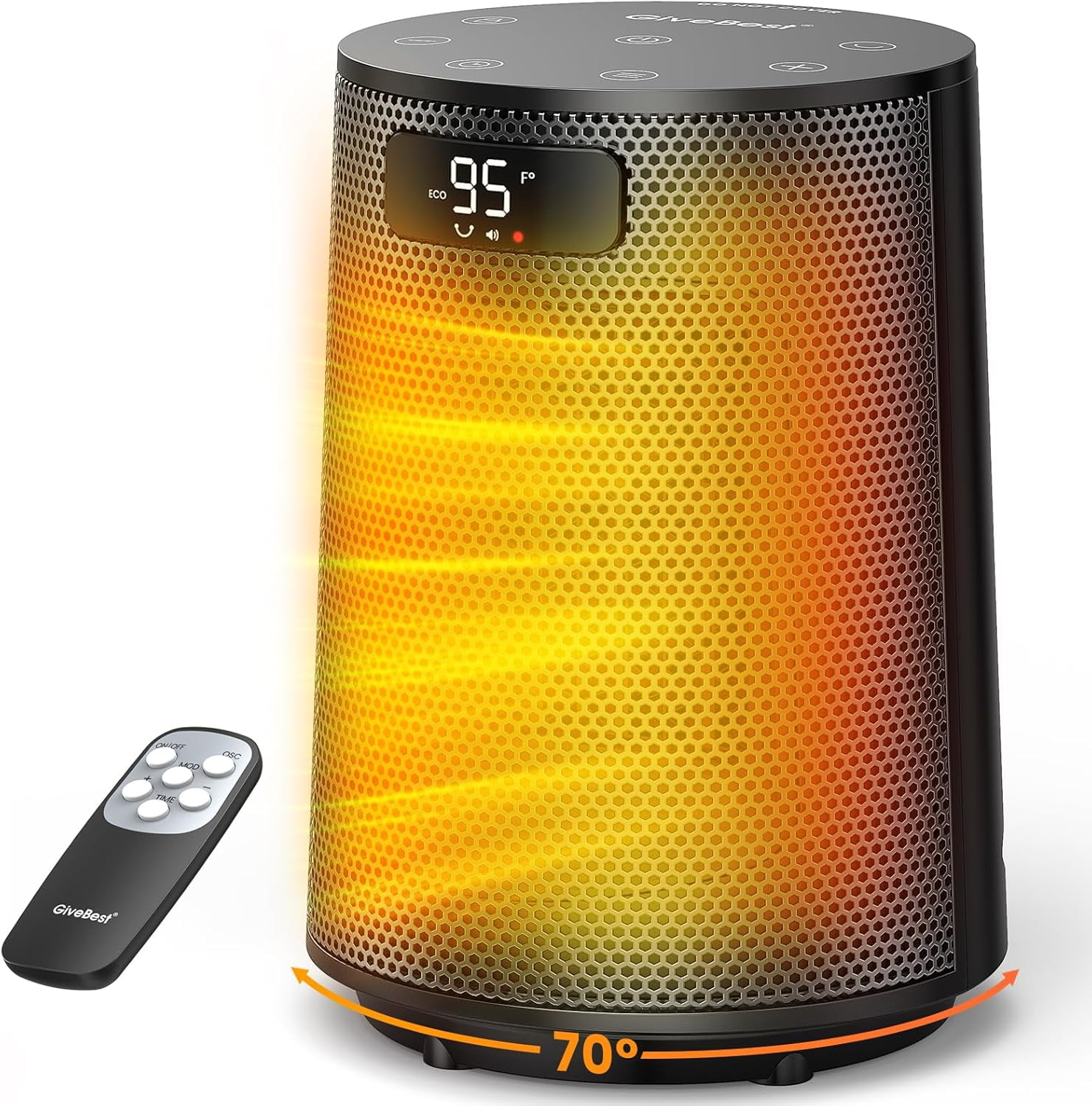 Space Heater, Electric Portable Heaters for Indoor Use with Thermostat ...