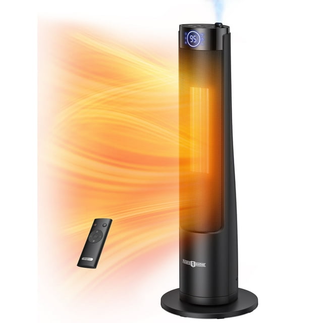 Paris Rhône 2-in-1 Space Heater Humidifier Combo, 3 Heat Levels, Mist ...