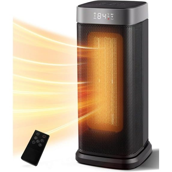 Space Heater for Indoor Use, 1500W Electric & Portable Ceramic Heaters ...