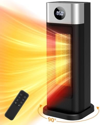 Space Heater for Indoor Use, 1500W Fast Heating Portable Electric ...