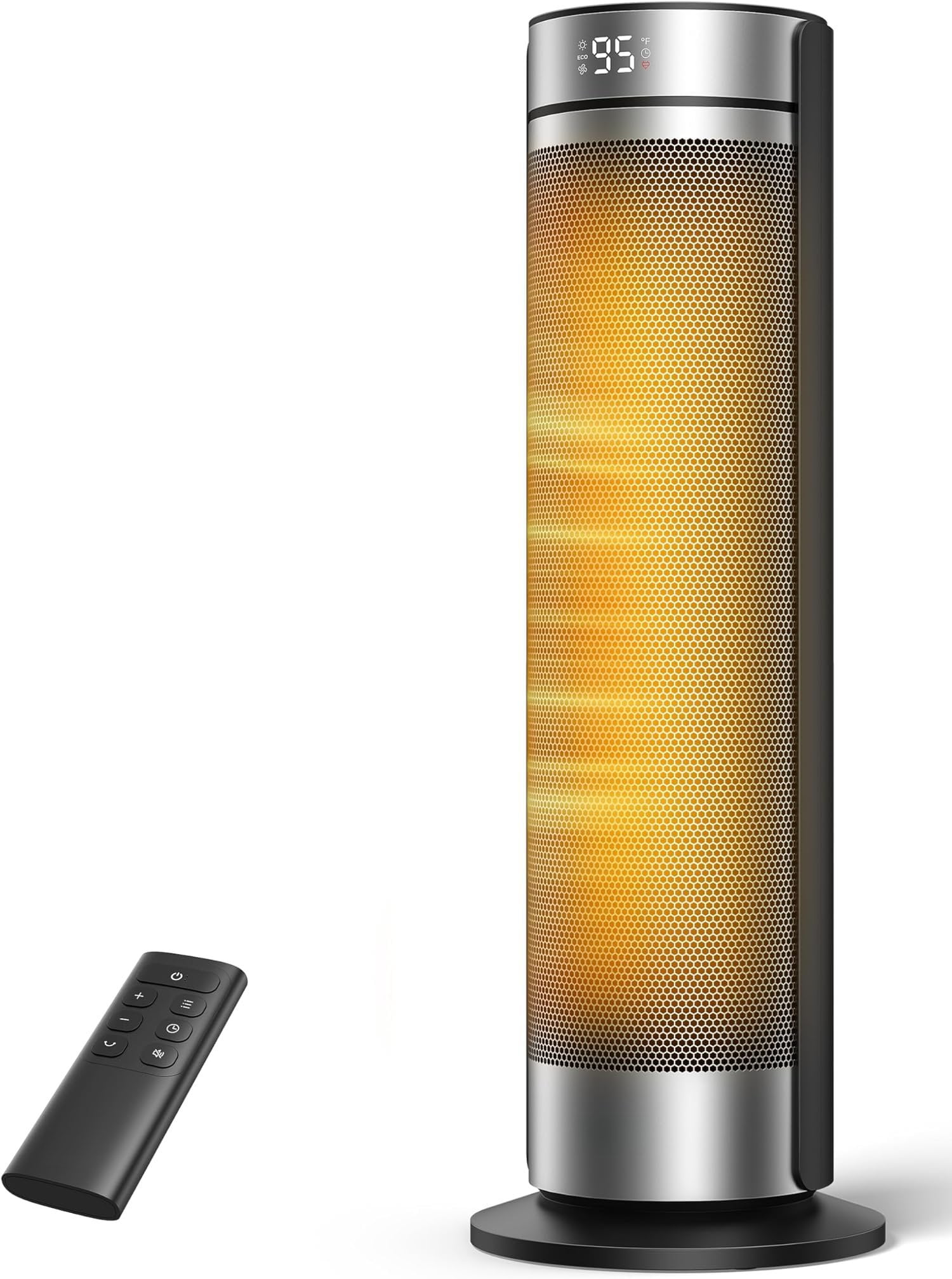 Space Heater for Large Room, 23 Inch Electric Heaters for Indoor Use, 8 ...