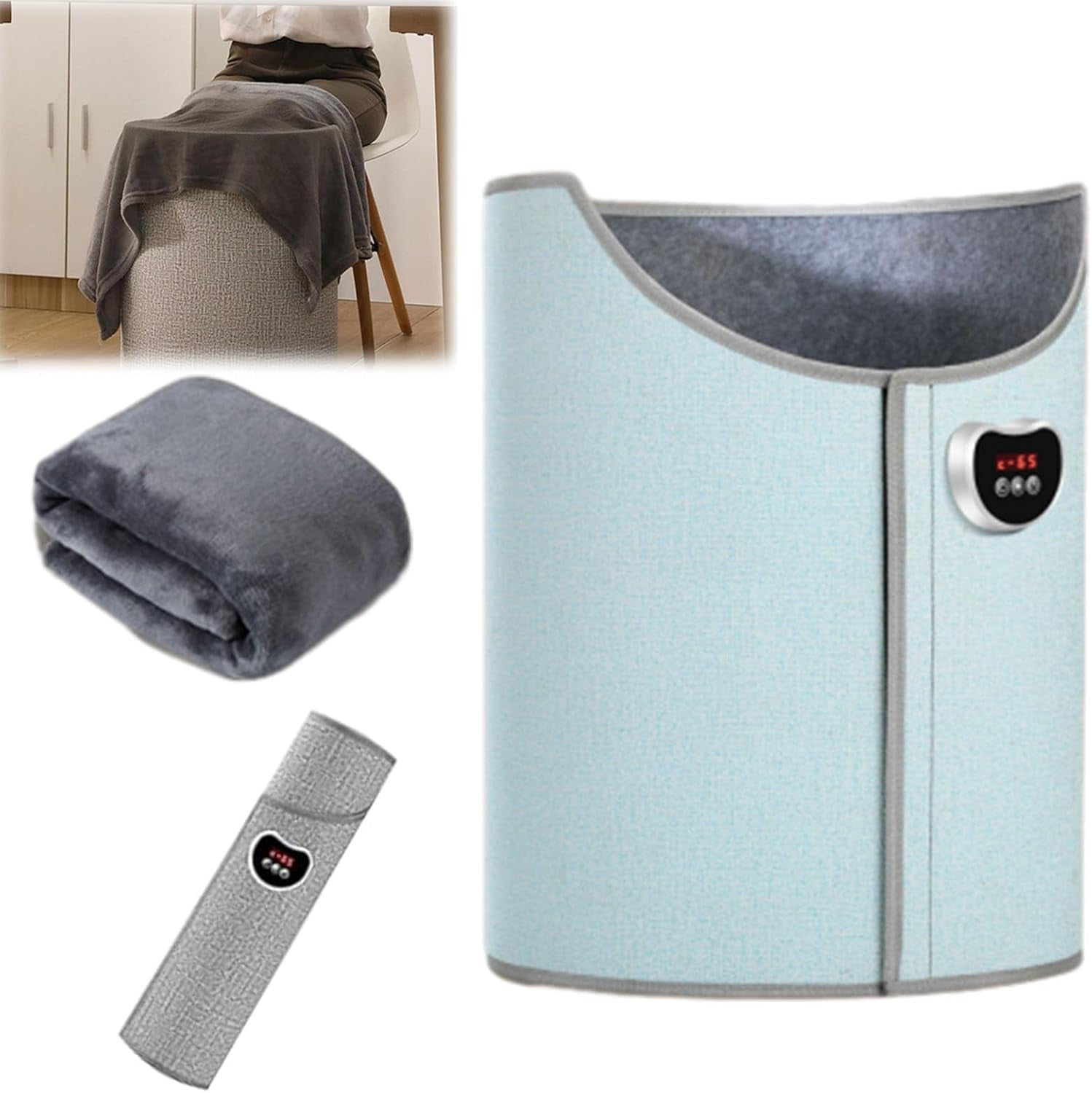 Space Heater Mat, Under Desk Space Heater Mat, Quiet Electric Spaces ...