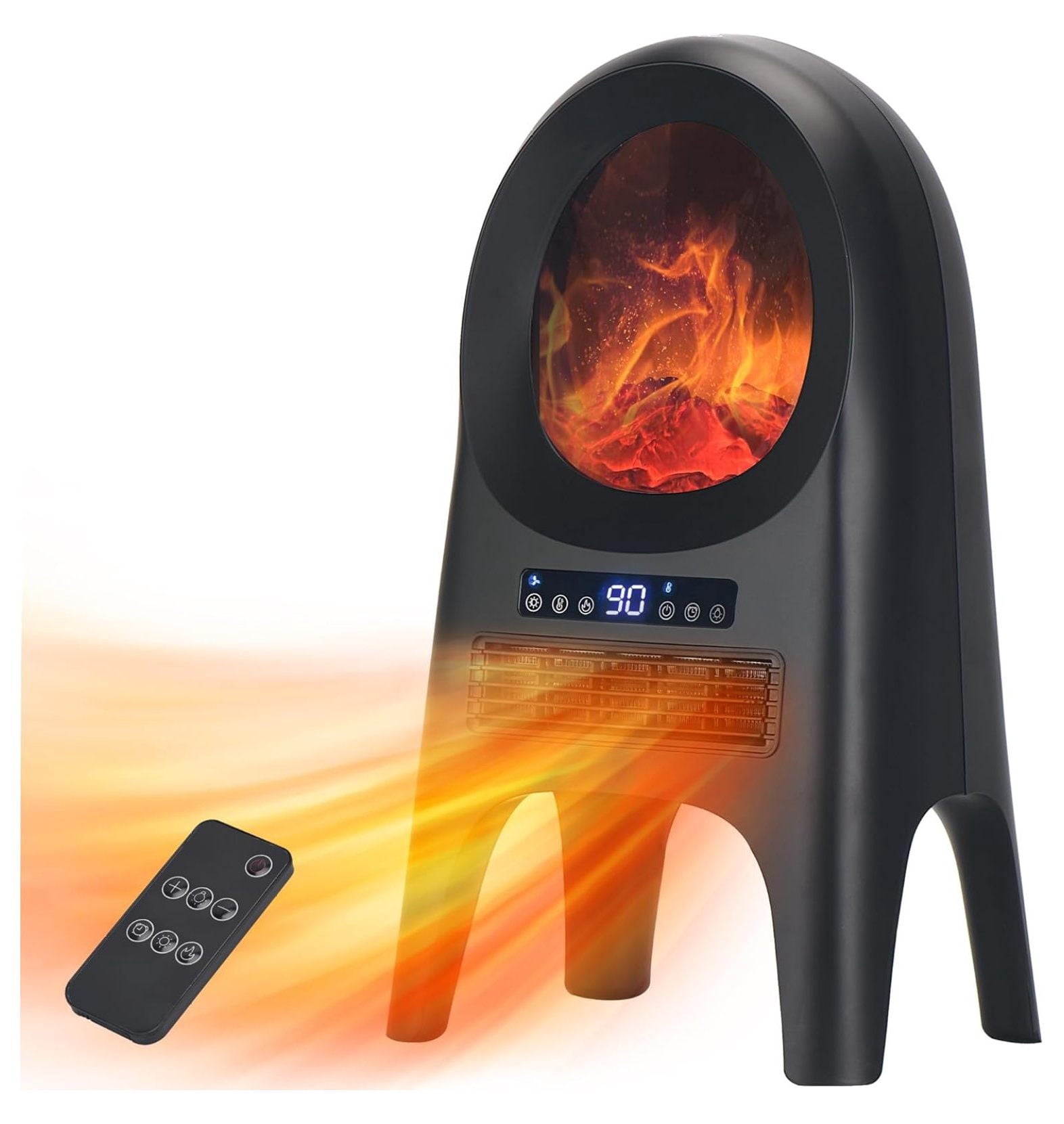 Space Heater, Portable Ceramic Electric Heater with Thermostat, , 3 ...