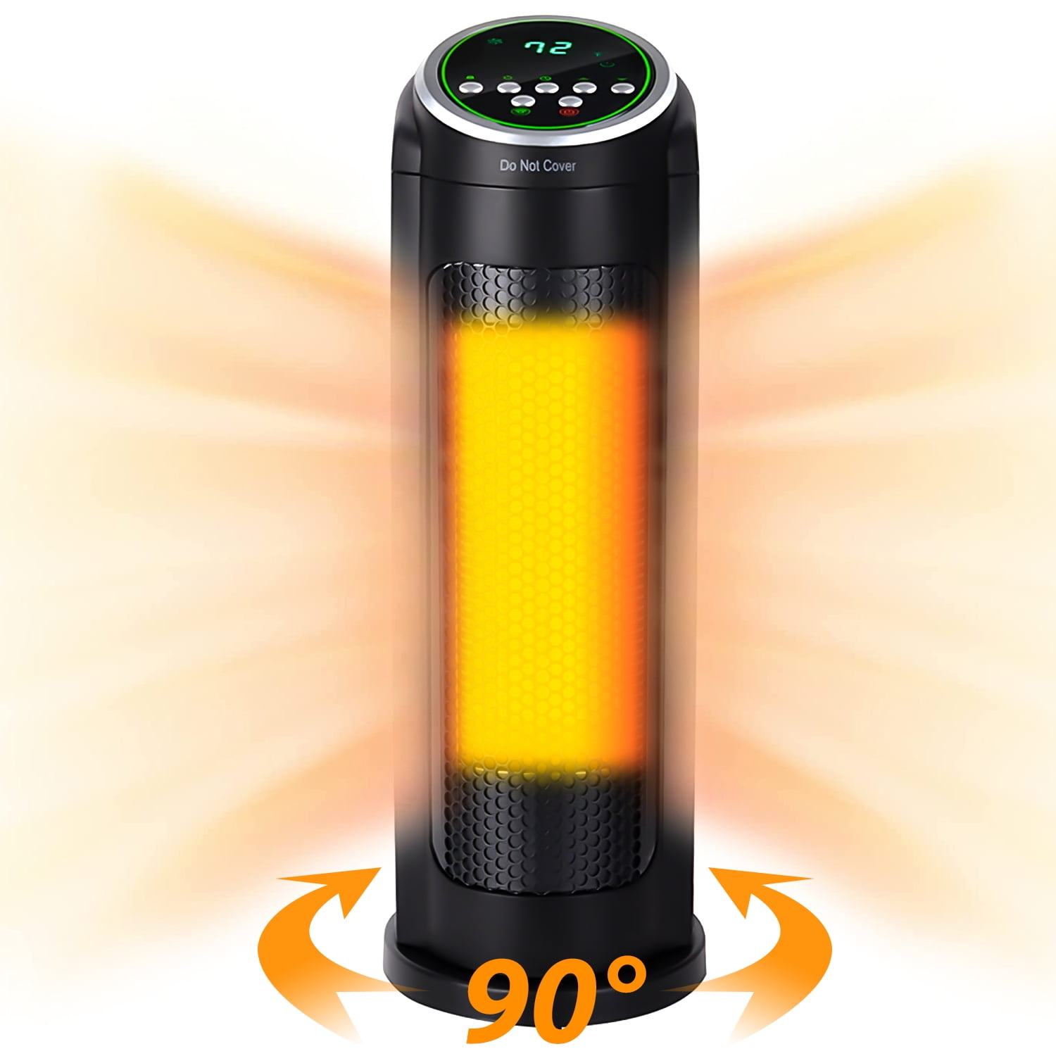 Segmart 1500W Electric 3 Speed PTC Ceramic Space Heater for Small Rooms ...
