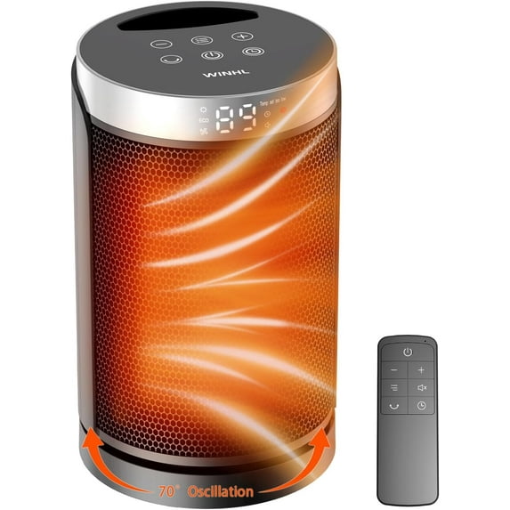 Space Heater, Small Portable Heaters for Indoor Use with Thermostat and ...