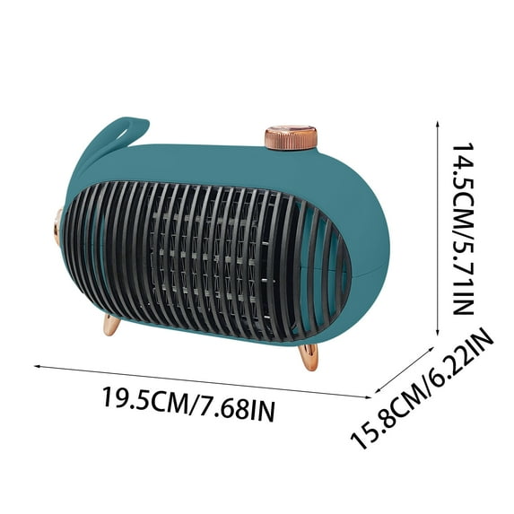 Space Heater, Teioe Mini Electric Space Heater 800W/400W, Small PTC ...