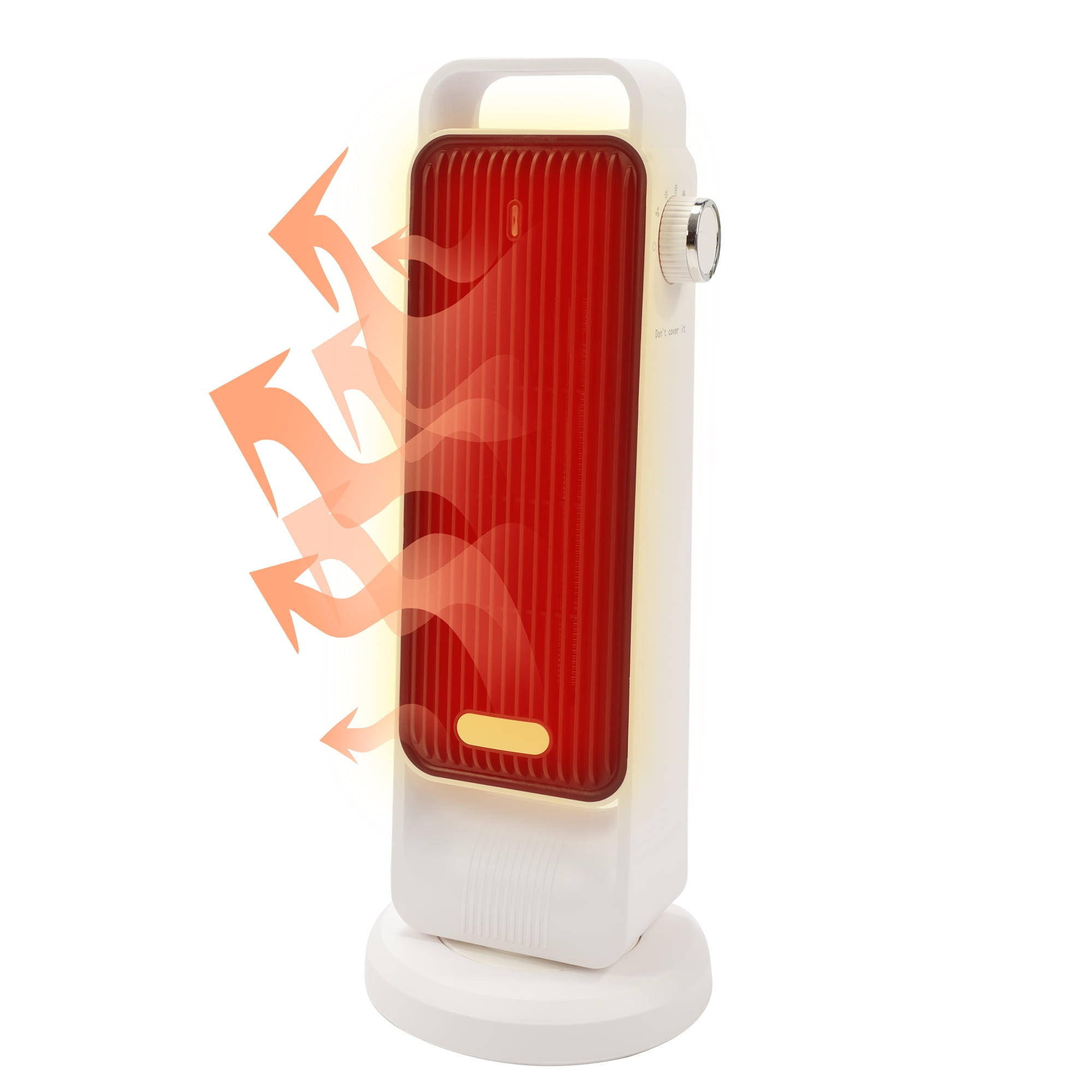 Space Heater for Bedroom, 1200W Quiet Oscillating Heater 3s Fast Quiet ...