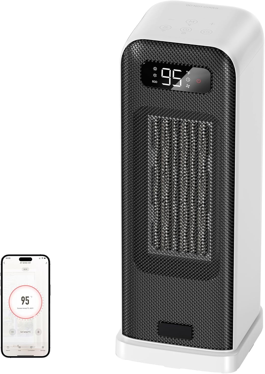 Space Heaters for Indoor Use, 1500W Small Desk Heater 2 in 1 with ...