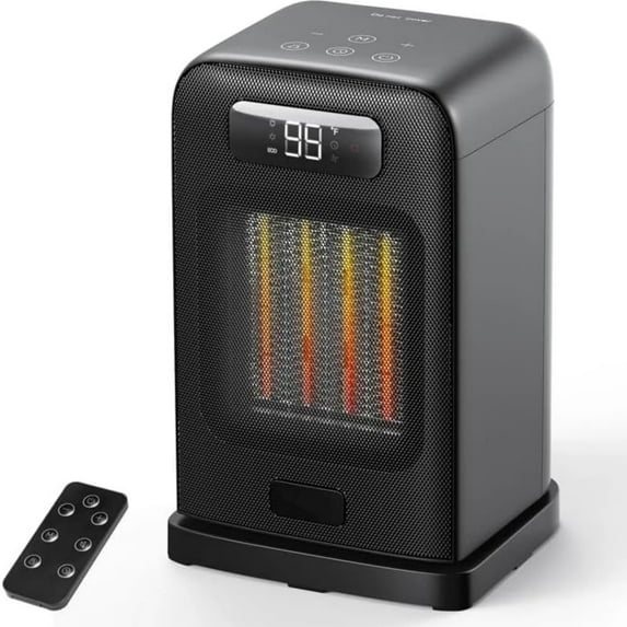 Space Heaters for Indoor Use, 1500W Small Desk Heater 2 in 1 with ...
