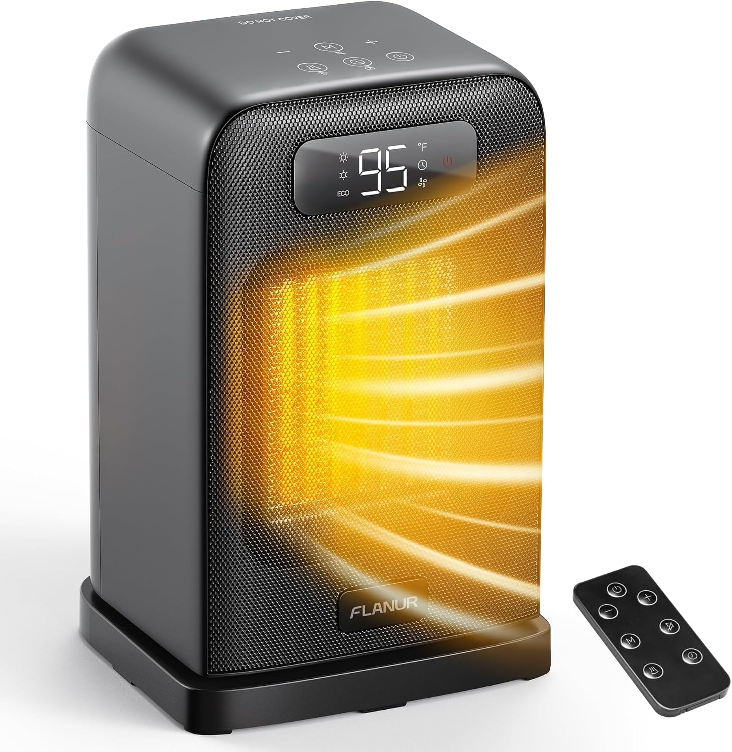 Space Heaters for Indoor Use, 1500W Small Desk Heater with Remote ...