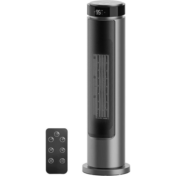 Space Heaters for Indoor Use, 1500W Small Desk Heater with Remote ...