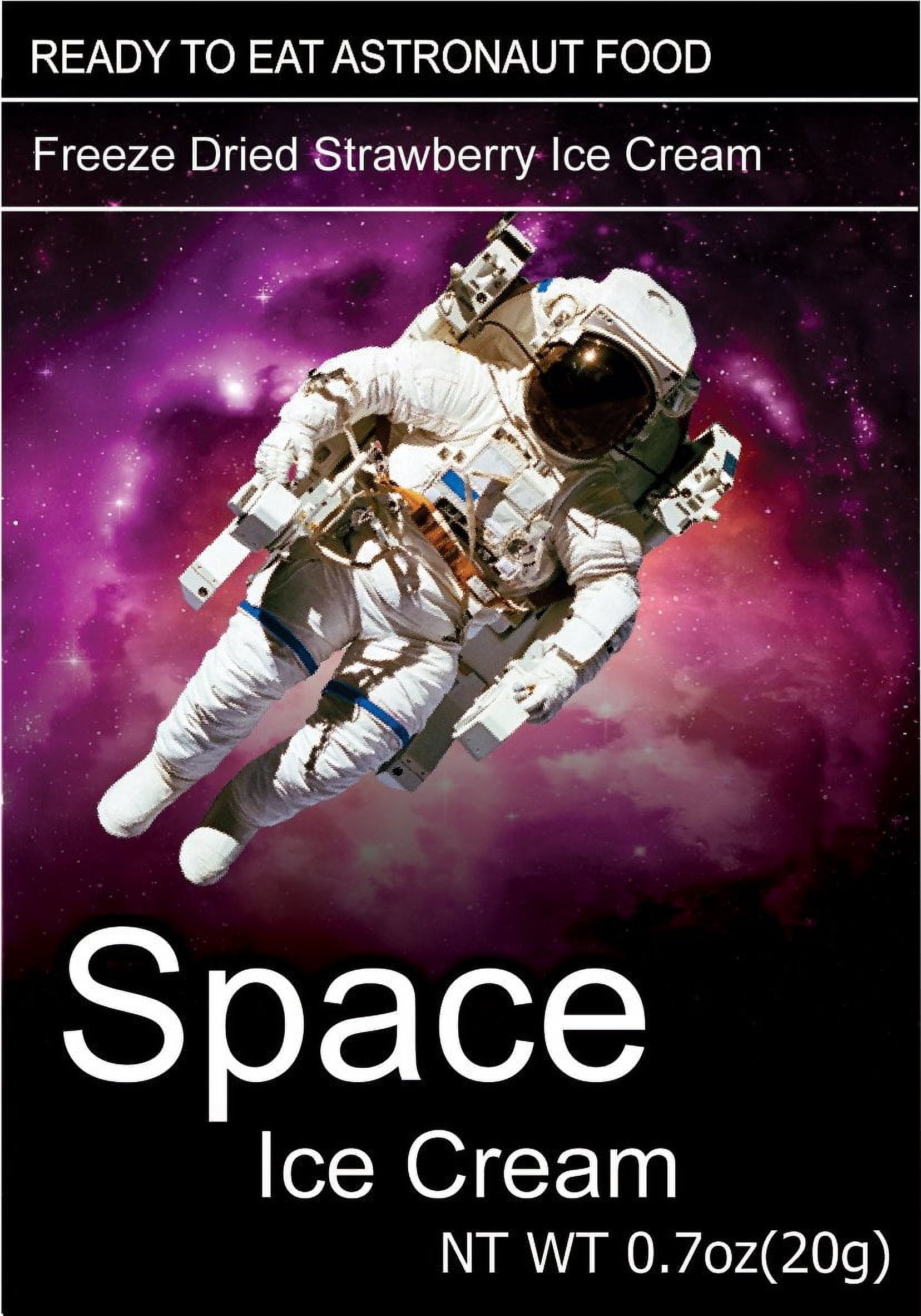 Space Ice Cream — Strawberry Freeze-Dried Ice Cream — 20g (0.7oz) Bag ...