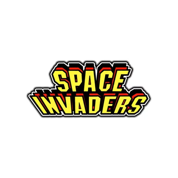 Space Invaders Arcade Logo Waterproof Sticker Phone Decal Water Bottle ...