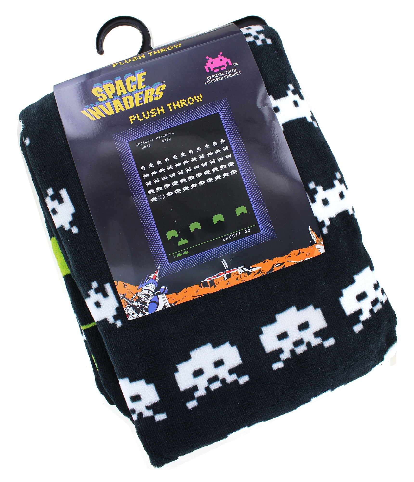 Space Invaders Plush Lightweight Throw Blanket | 60 x 45 Inches ...