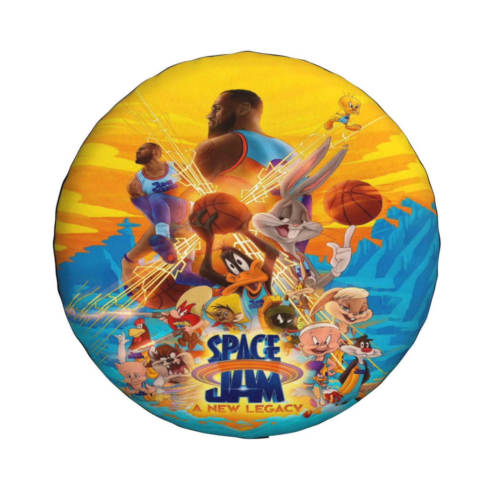 Space,Ja-m Spare Tire Cover Animal Cute Cartoon Weatherproof Universal ...
