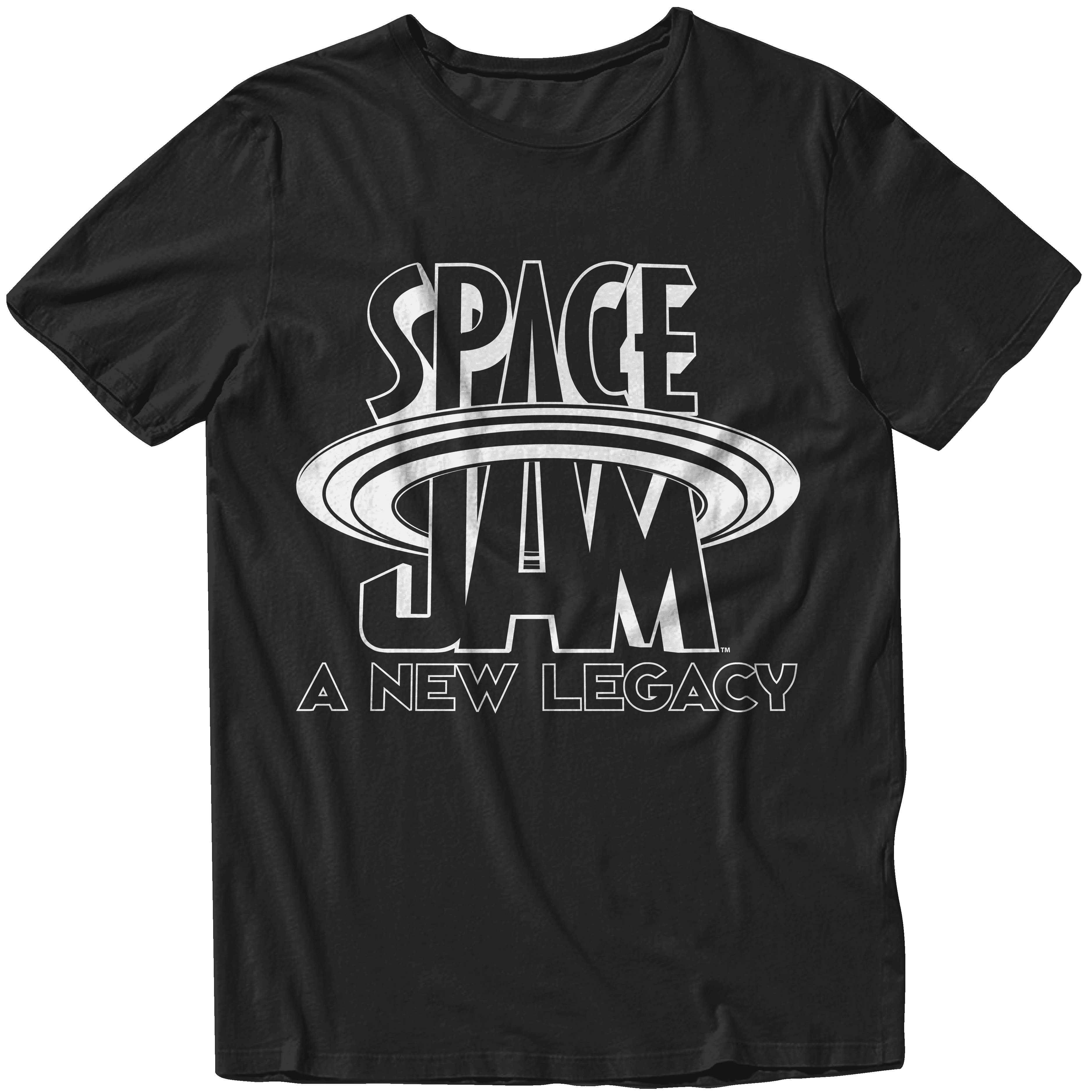 Space Jam 2 A New Legacy Logo Adult Unisex Short Sleeve T-Shirt (Black ...