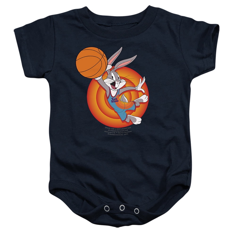 Space Jam 2 Bugs Slam Unisex Infant Snap Suit for Baby (12 Months) Navy ...